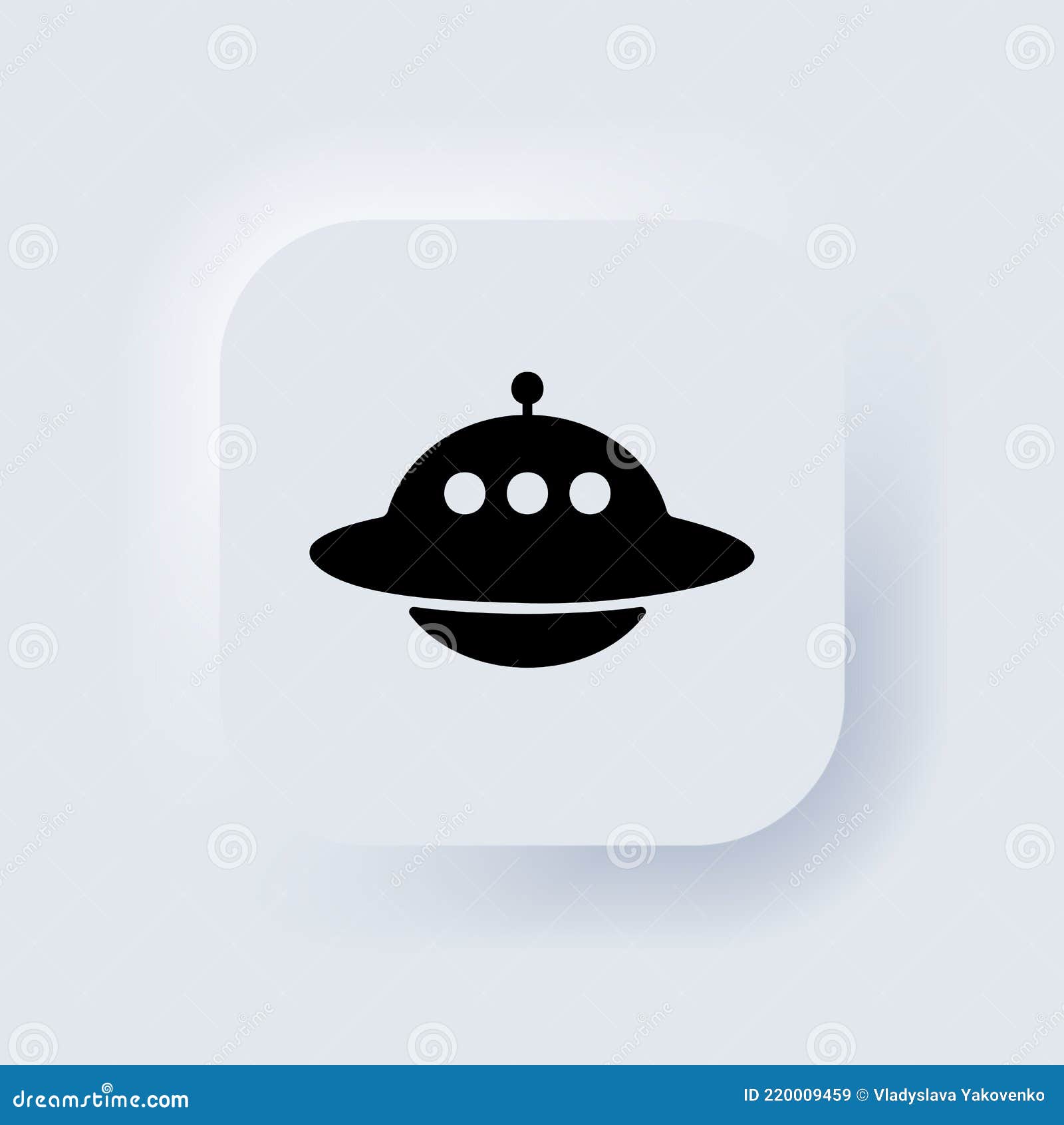 Alien Concept Vector Linear Icon Isolated On Transparent Background ...