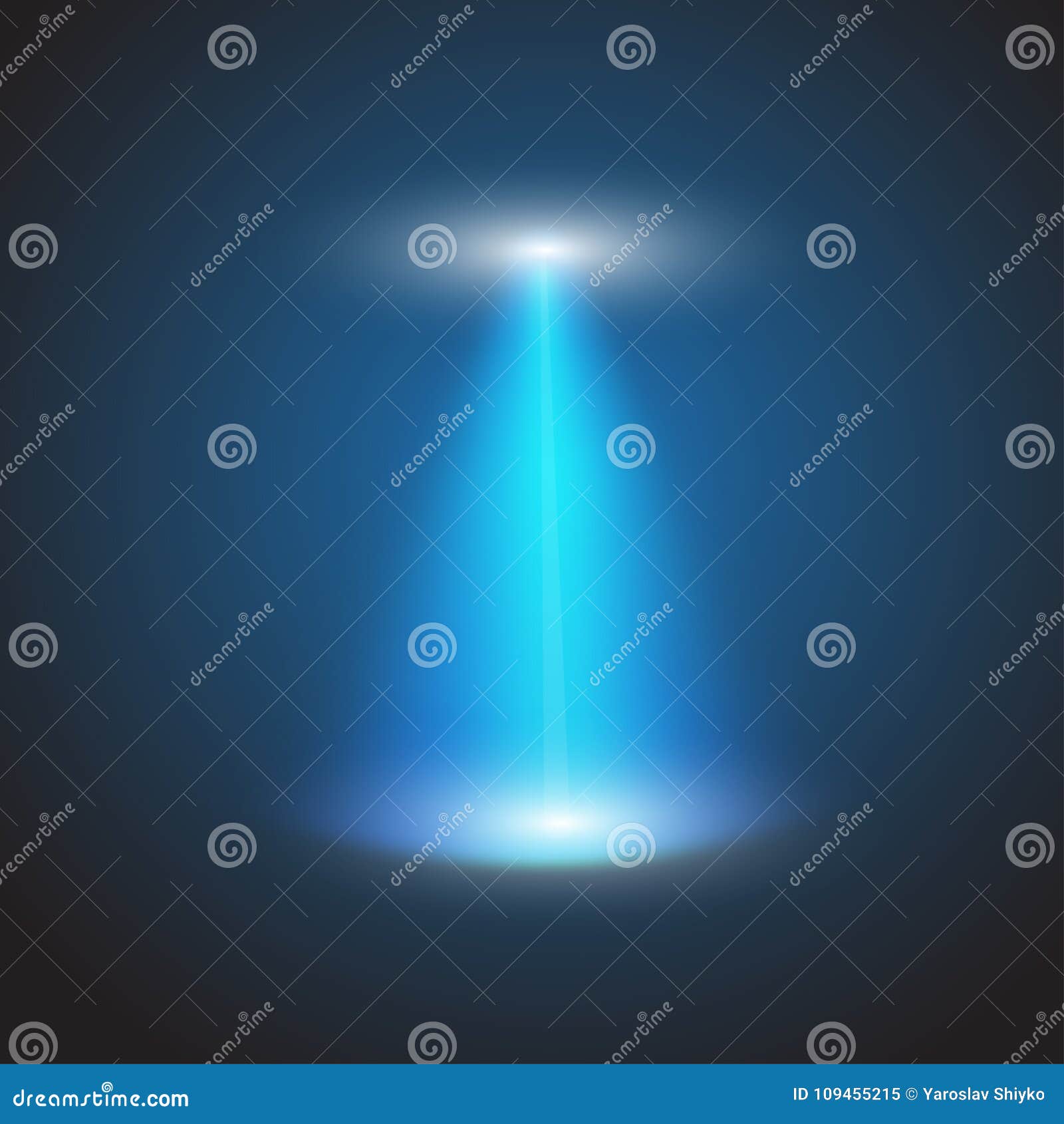 Light Beam On Transparent Background. Realistic Spotlight Light Beams ...