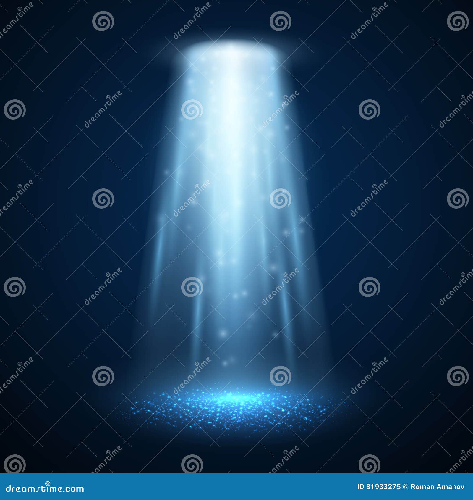UFO Light Beam . Vector Illustration Stock Vector - Illustration of ...