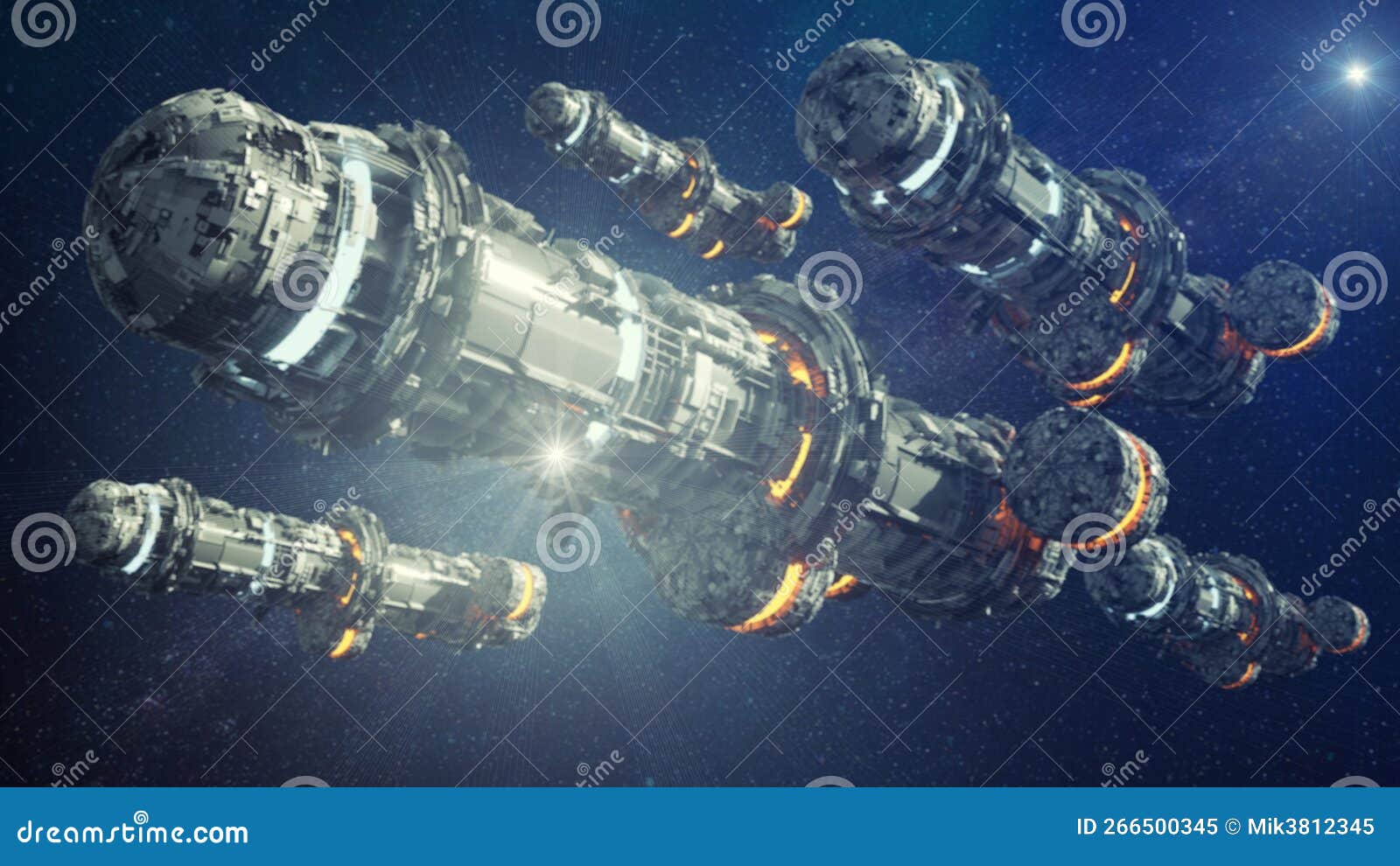 Spaceship In Alien Environment Stock Illustration | CartoonDealer.com ...