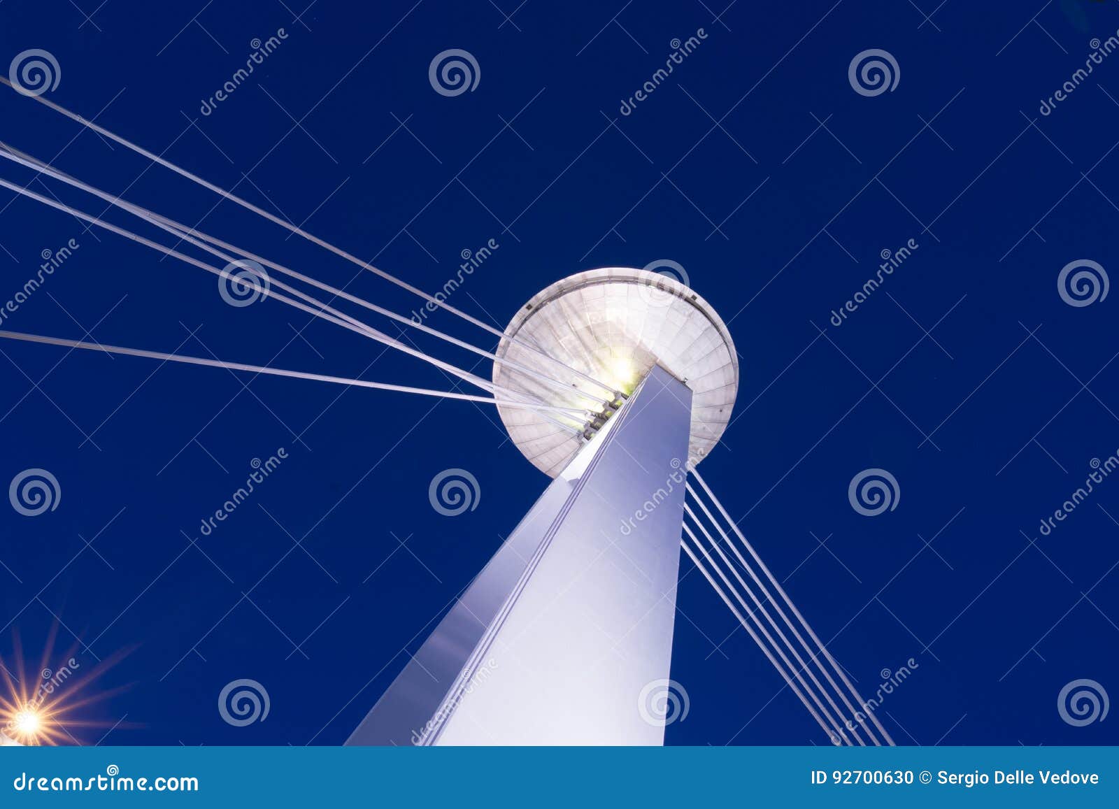 The UFO Tower in Bratislava Editorial Image - Image of night ...