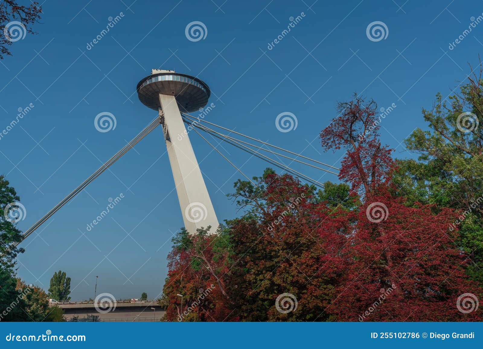 UFO Tower at SNP Bridge - Bratislava, Slovakia Editorial Photo - Image ...