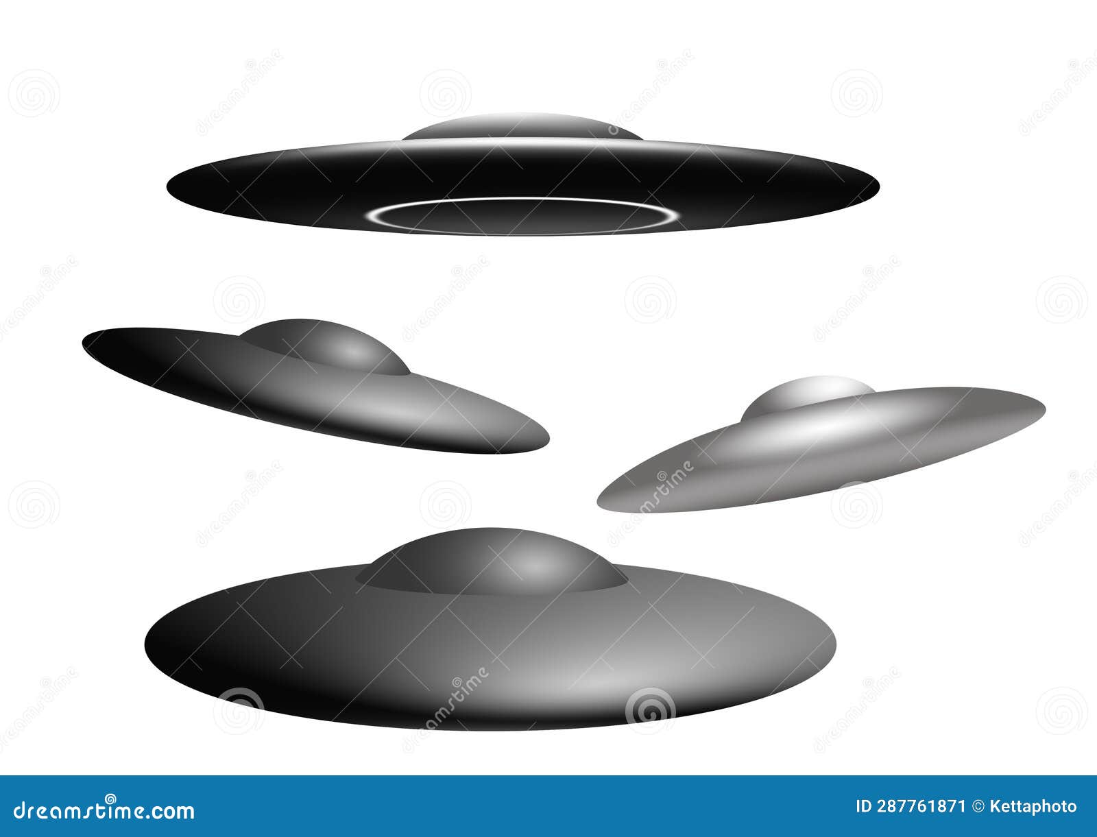 UFO, UAP alien space ships stock illustration. Illustration of poster ...