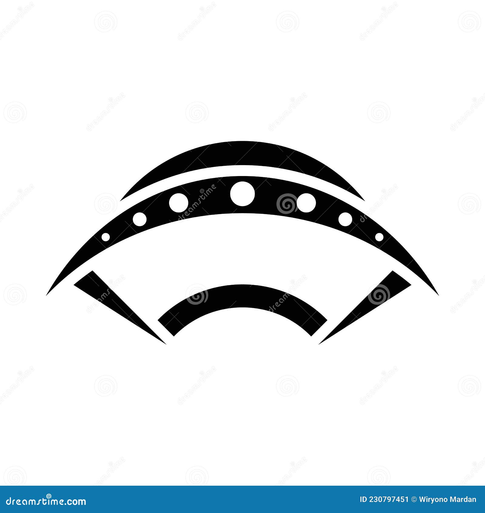 Ufo vector logo template stock vector. Illustration of element - 230797451