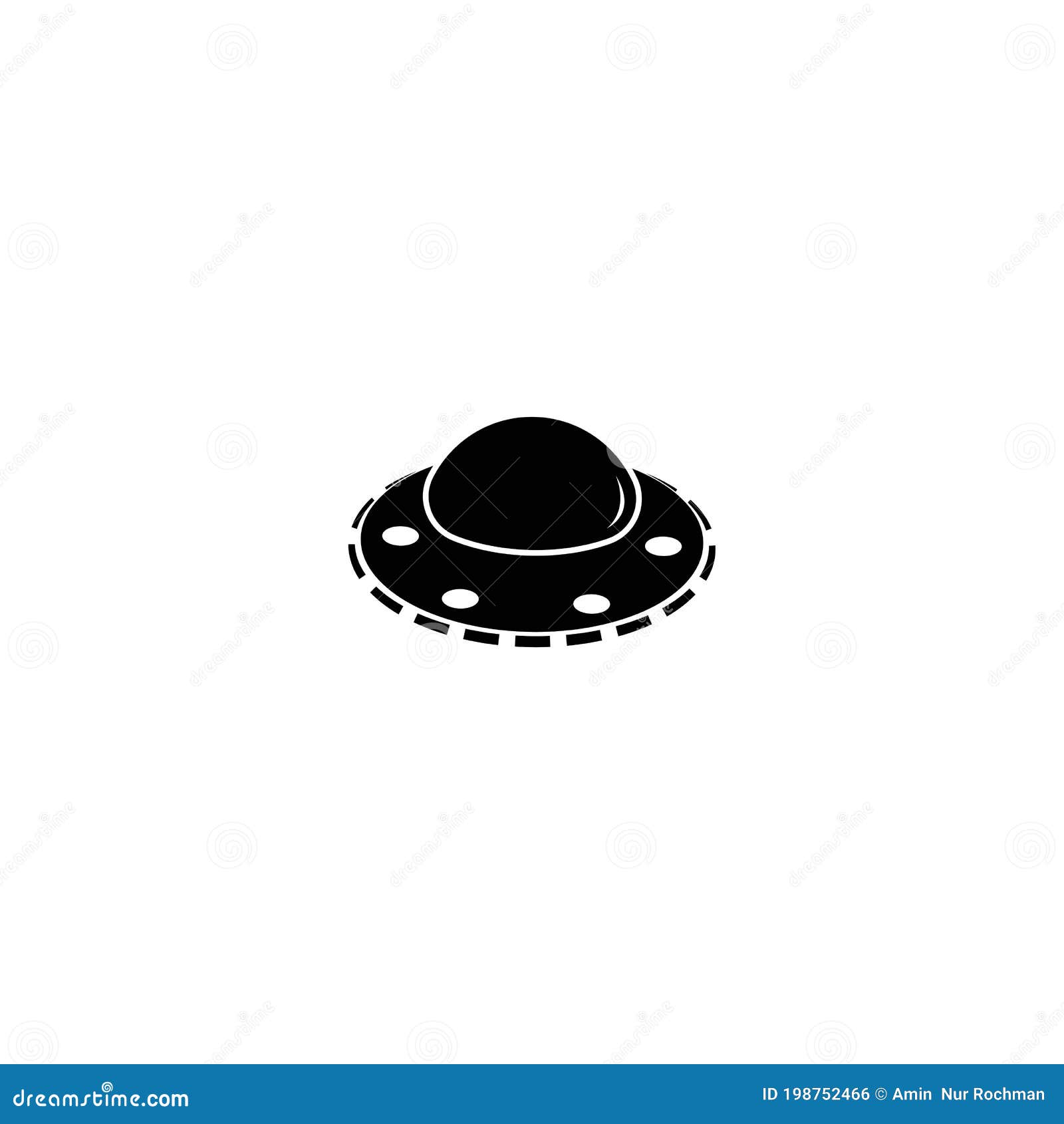UFO vector logo template stock vector. Illustration of invasion - 198752466
