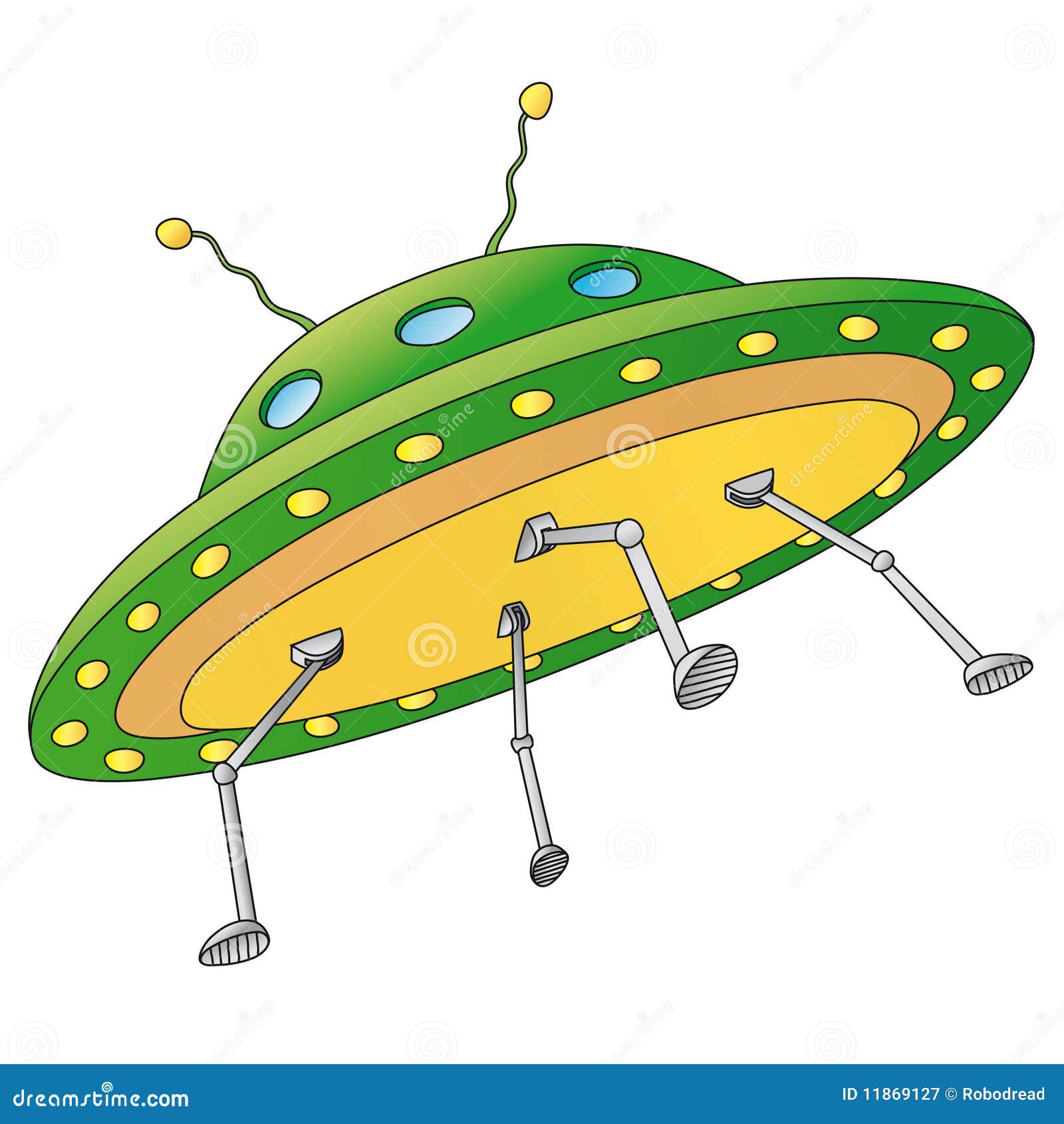Ufo-vektor vektor illustrationer. Illustration av glidljud - 11869127