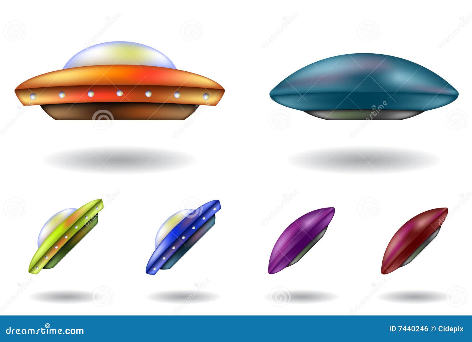 Ufos, Unidentified Flying Objects Stock Vector - Illustration of design ...