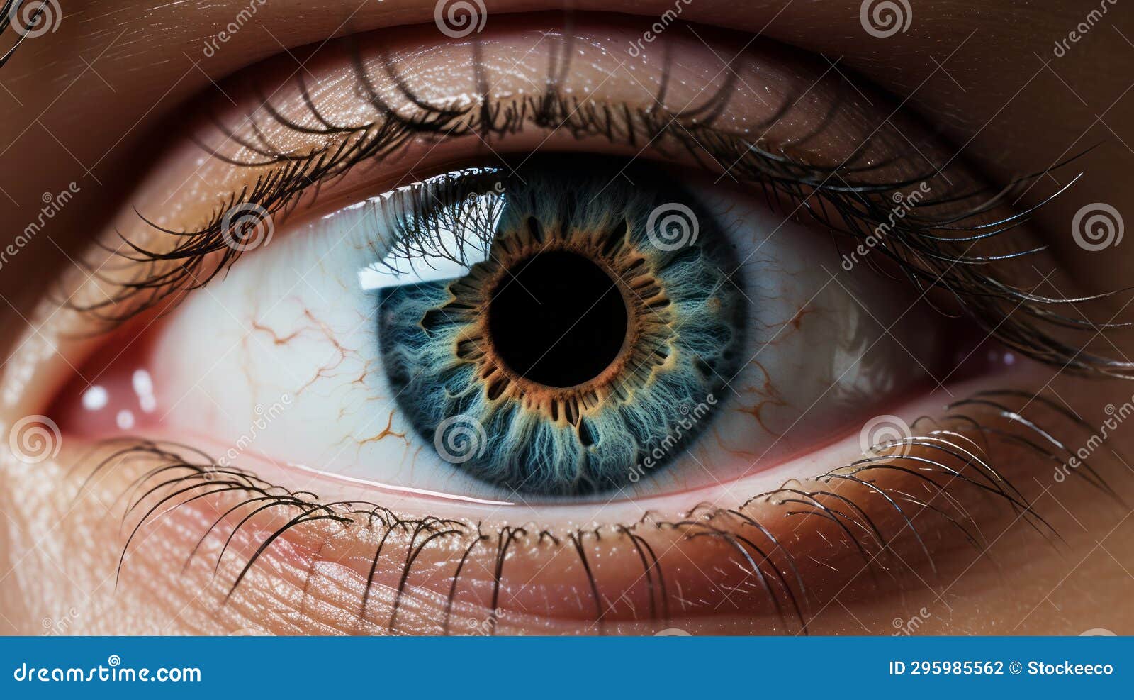 Hyper-realistic Sci-fi Eye with Blue Iris - 8k Resolution Stock ...