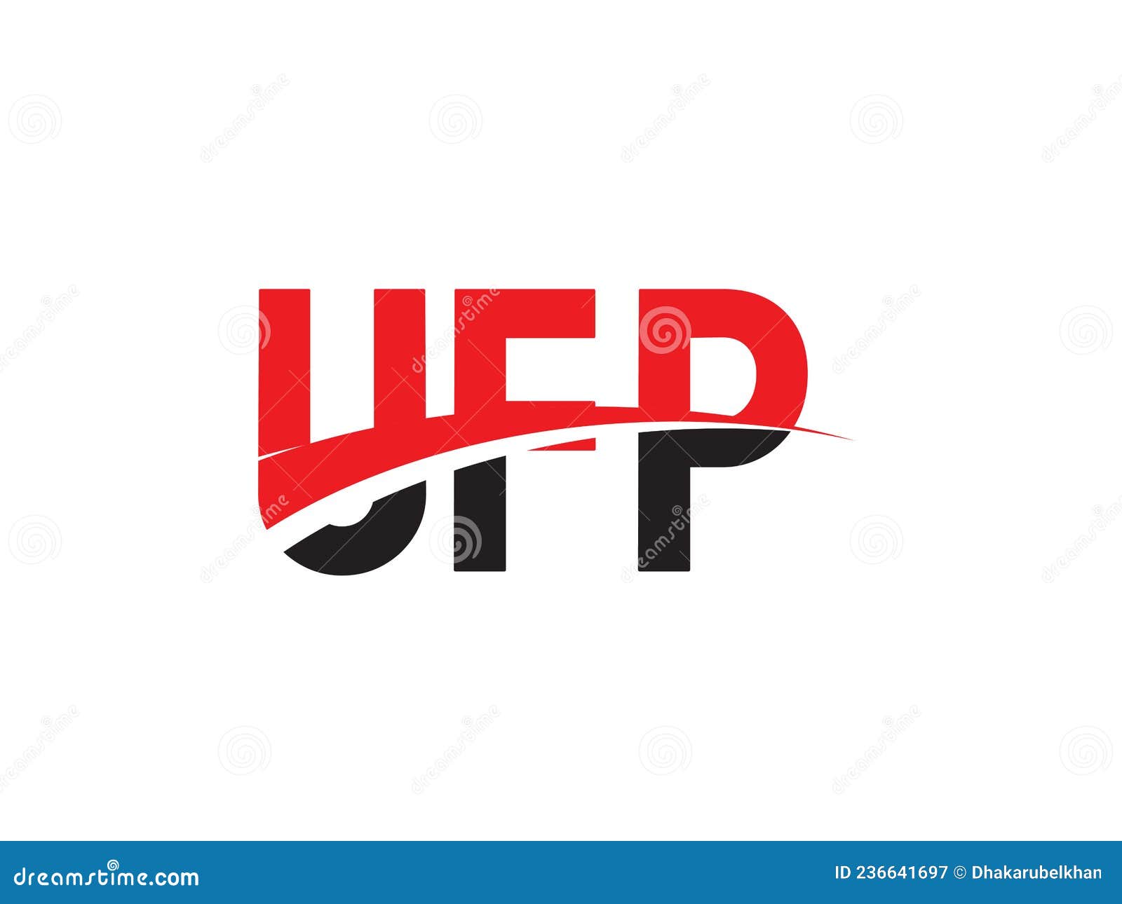 UFP Letter Initial Logo Design Vector Illustration Stock Image - Image ...
