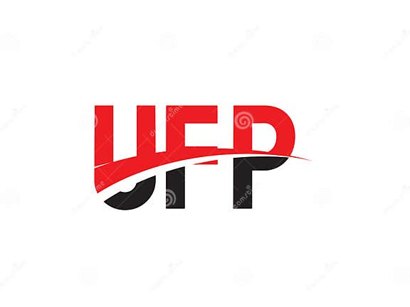 UFP Letter Initial Logo Design Vector Illustration Stock Image - Image ...