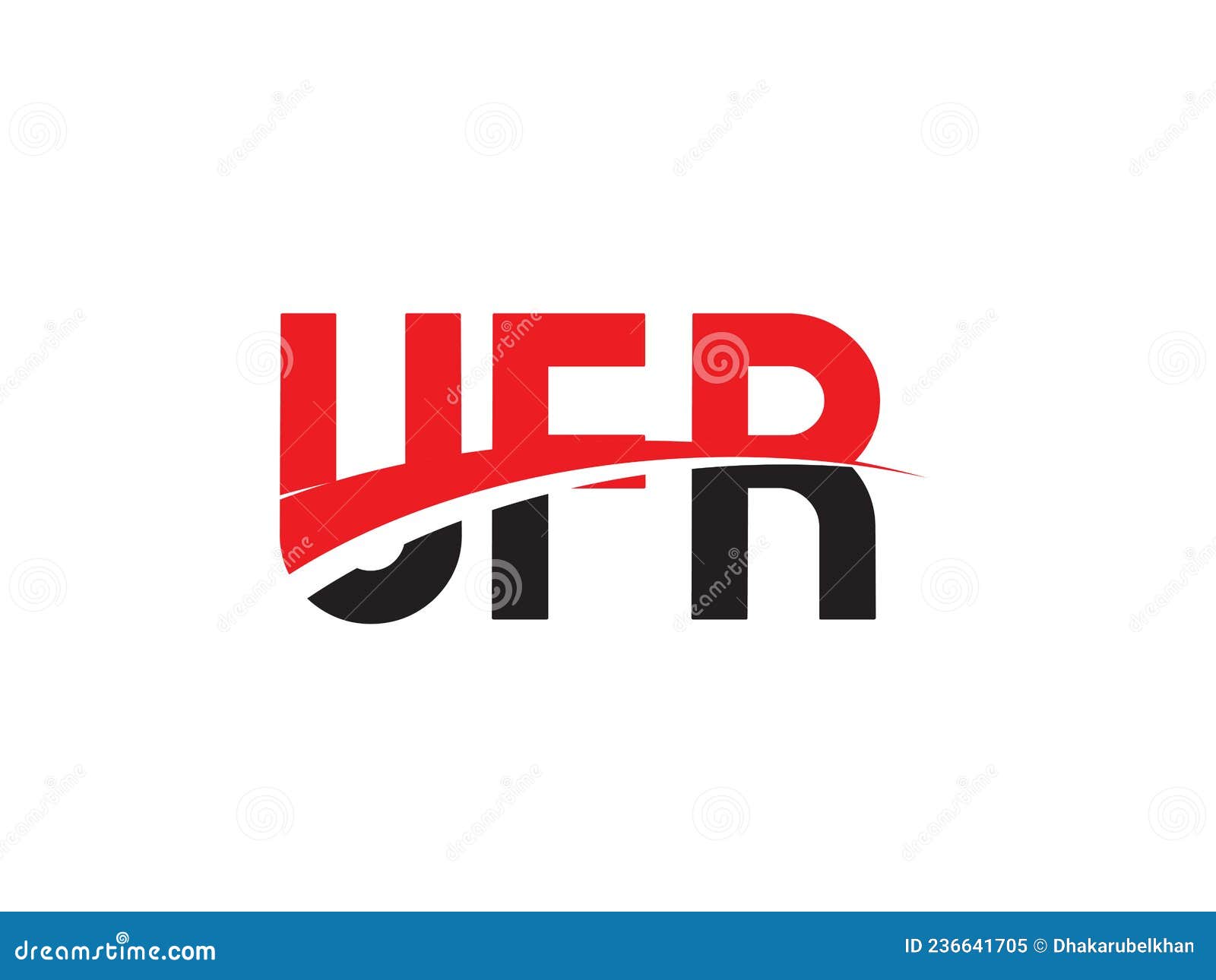 UFR Letter Initial Logo Design Vector Illustration Stock Image - Image ...