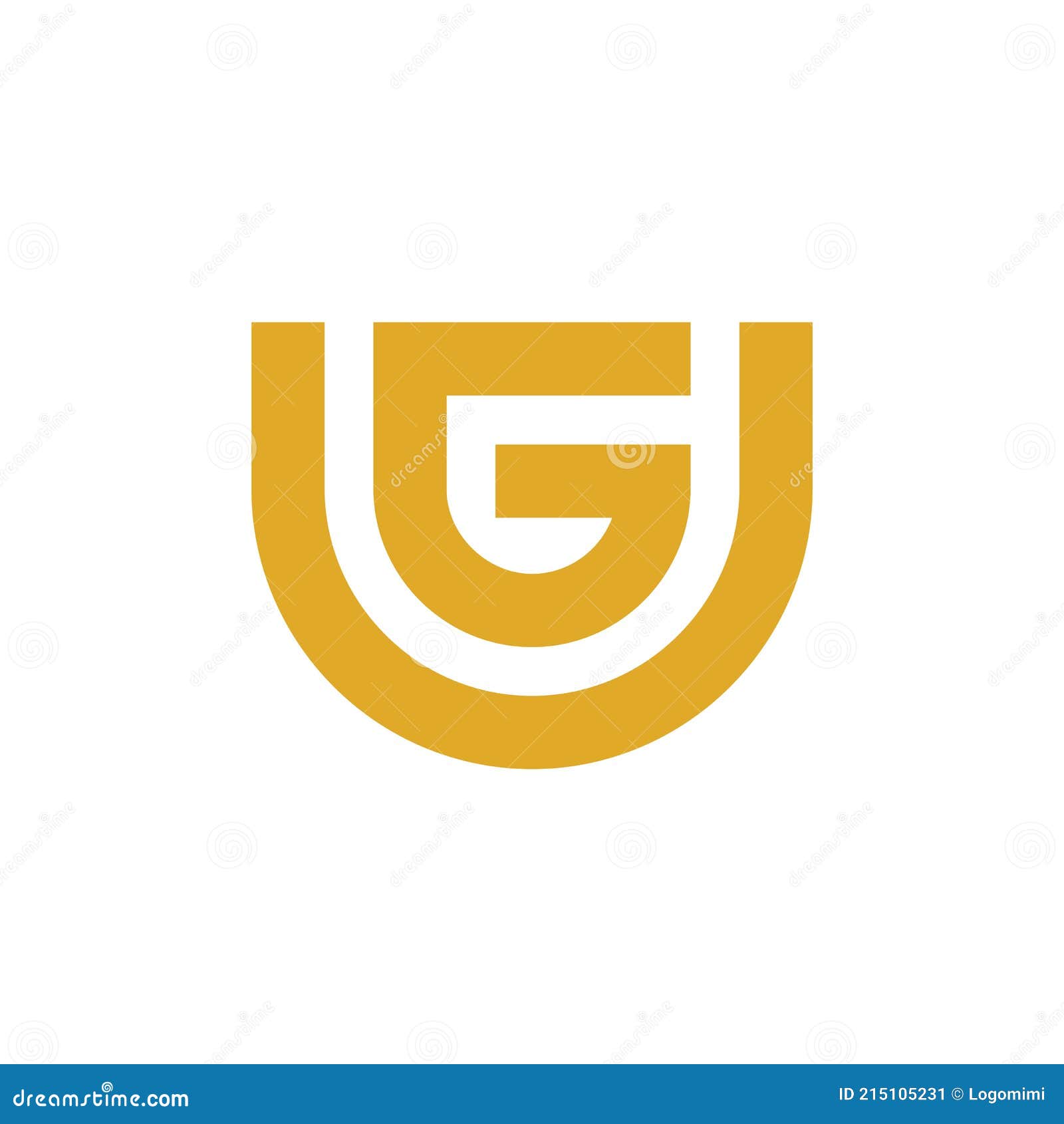 UG or GU Monogram Logo Design Inspiration Stock Vector - Illustration ...