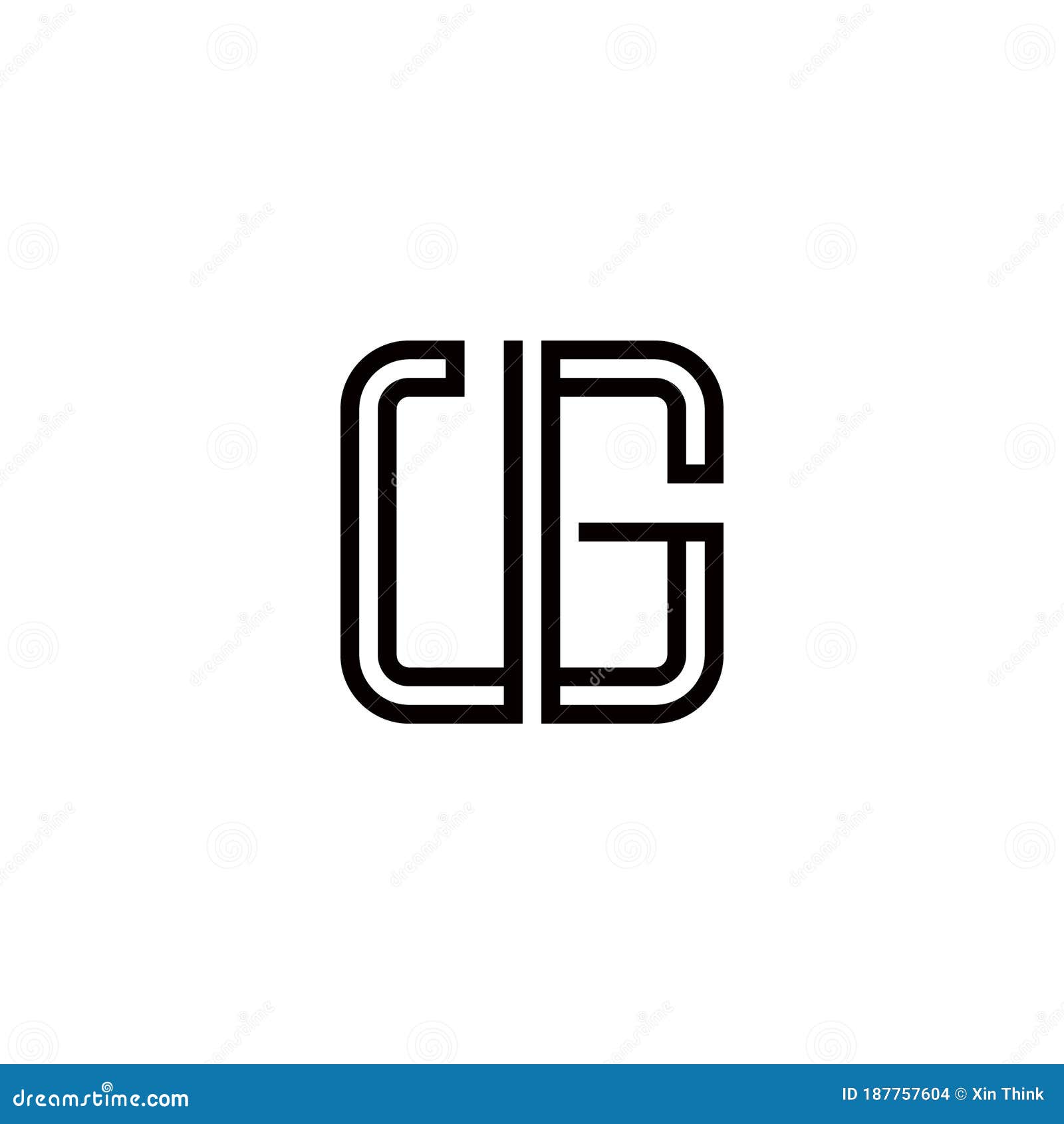 UG Letter Logo Icon Design Template Elements Stock Vector ...