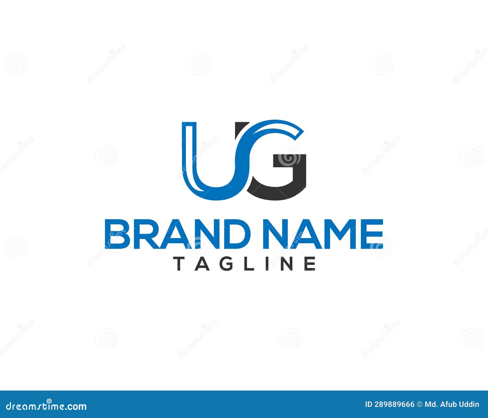 UG Letter Logo Icon Design Vector. Stock Illustration - Illustration of ...
