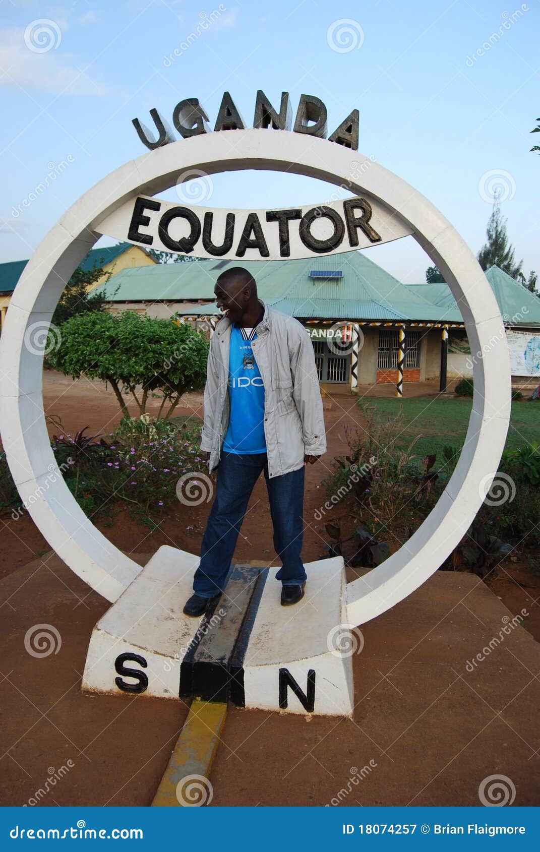 The Uganda Equator editorial photography. Image of east - 18074257