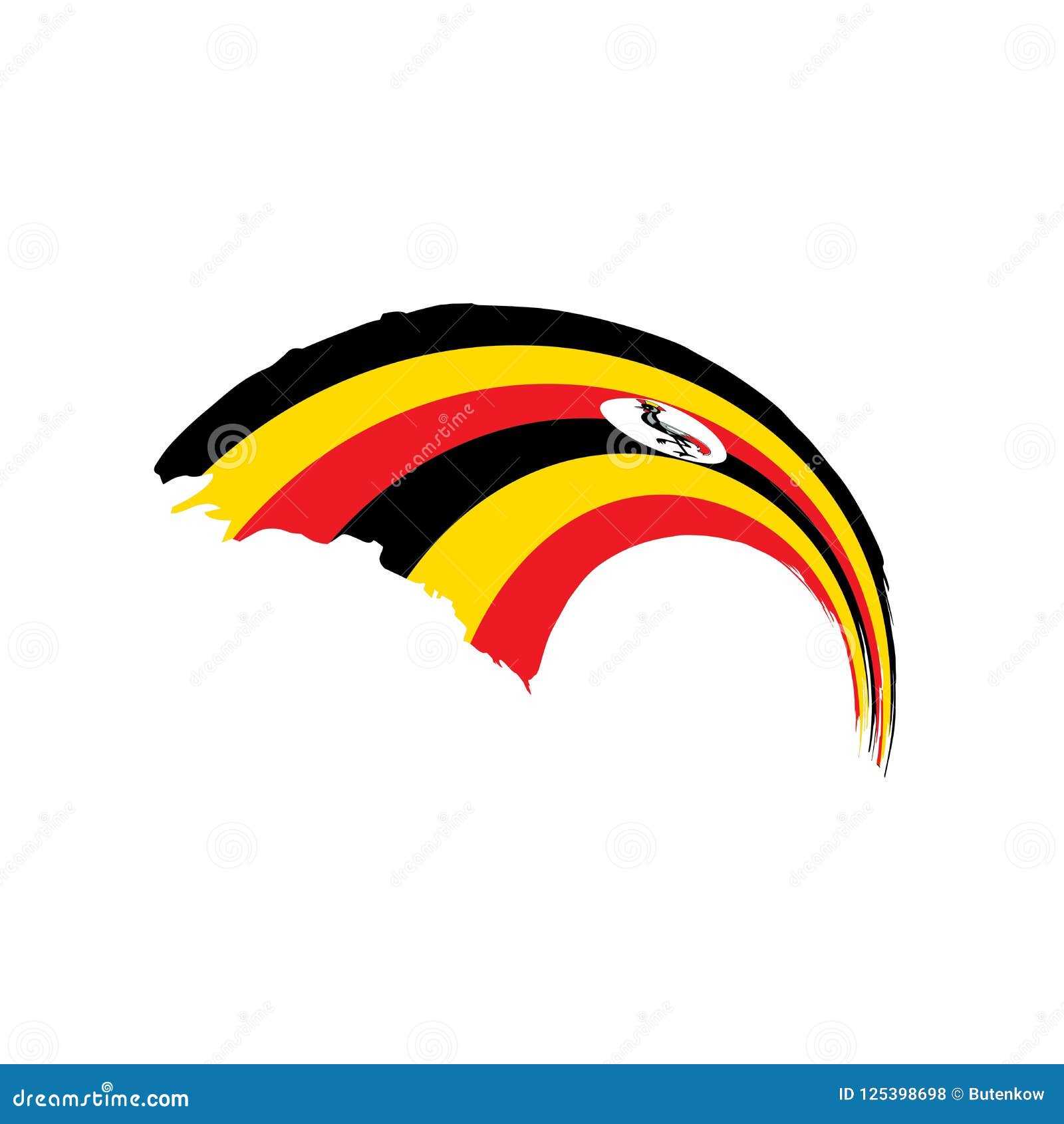 Uganda Flag Vector Illustration Stock Vector Illustration Of Africa
