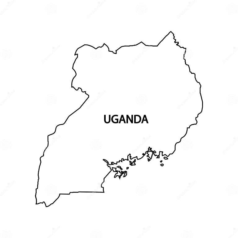 Uganda map icon stock vector. Illustration of design - 302917087
