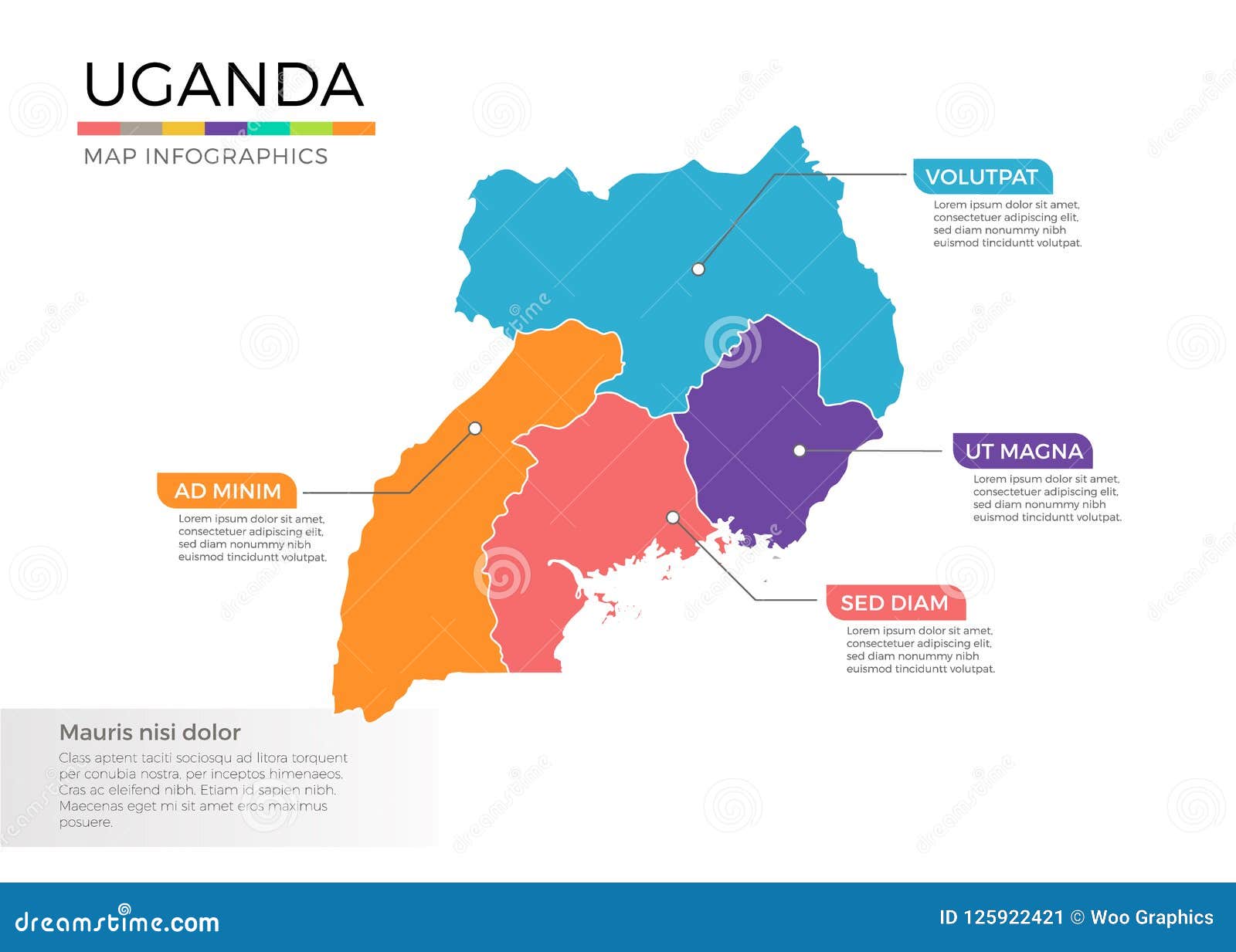 Map Uganda Africa Detailed Political And Administrative Map Of Uganda