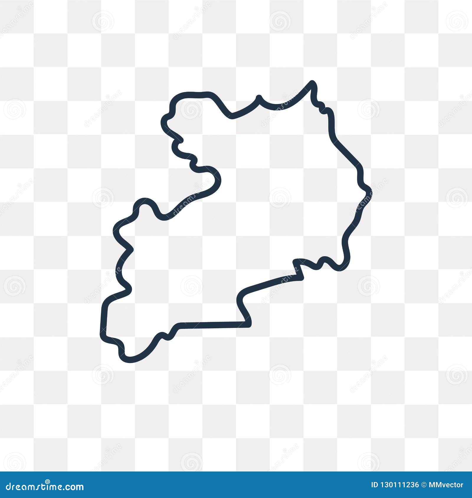 Linear Uganda Map Icon From Countrymaps Outline Collection. Thin Line ...