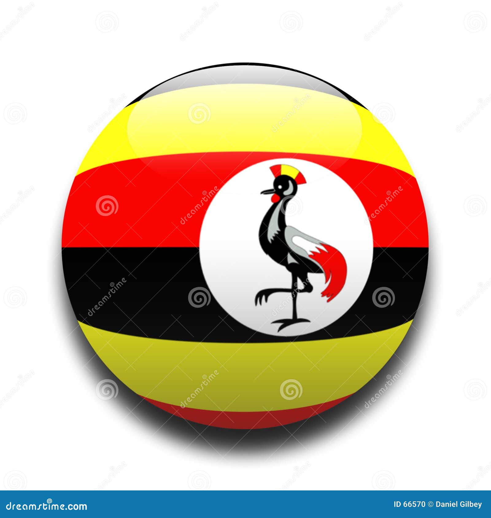 Ugandan flag stock illustration. Illustration of kampala - 66570