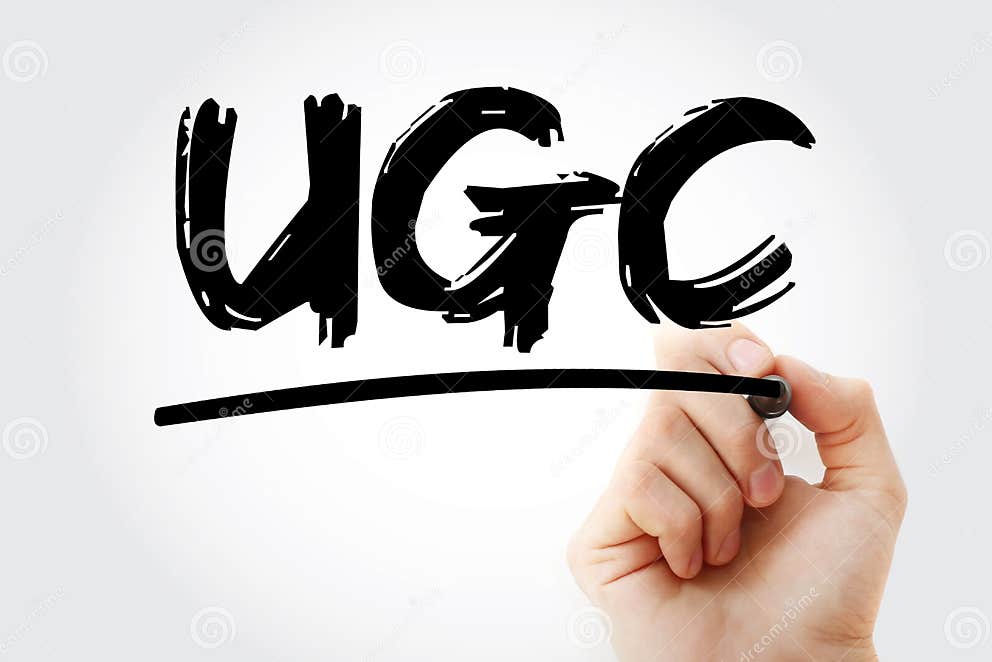 UGC - User Generated Content Acronym with Marker, Concept Background ...