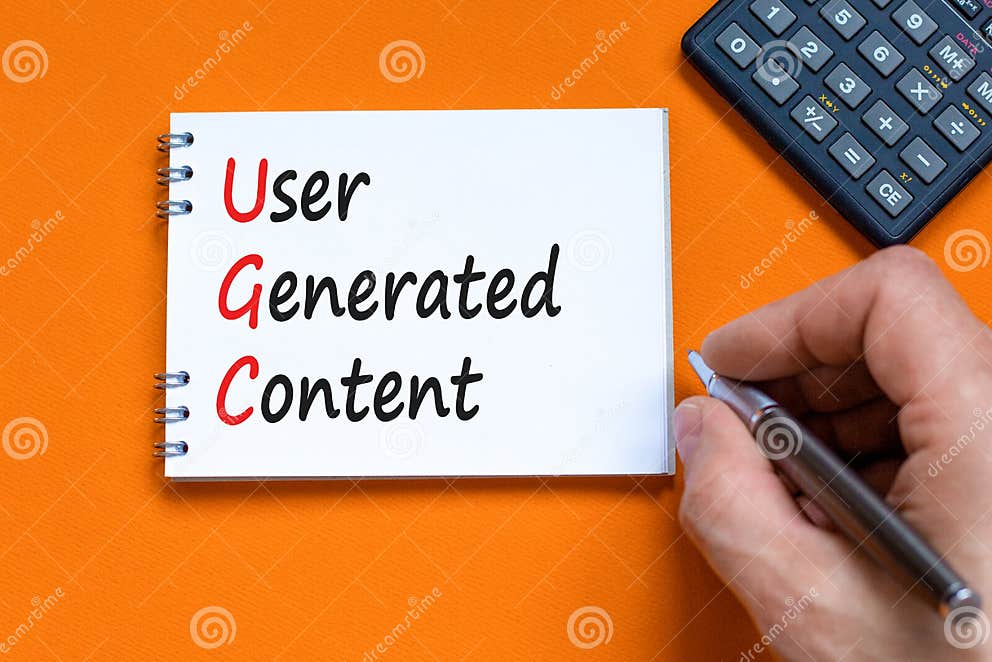 UGC User Generated Content Symbol. Concept Words UGC User Generated ...