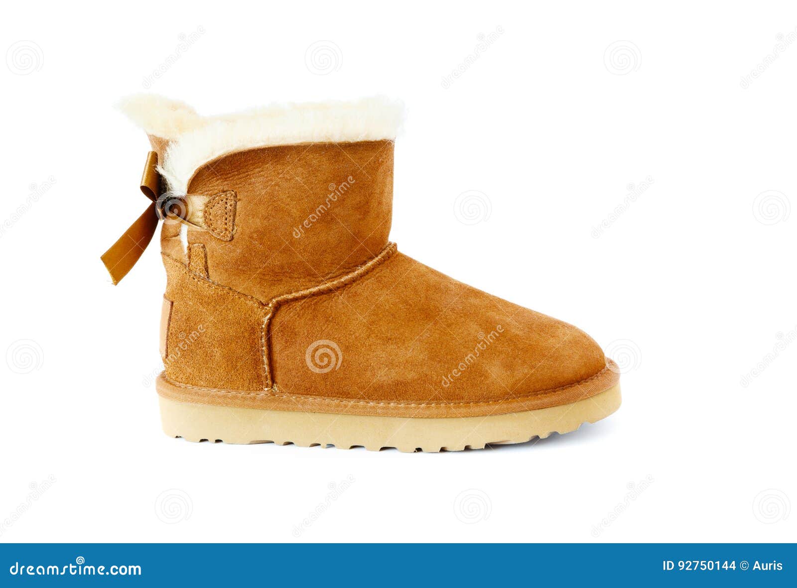 Ugg with Fur, Isolated on White Stock Photo - Image of casual, high ...