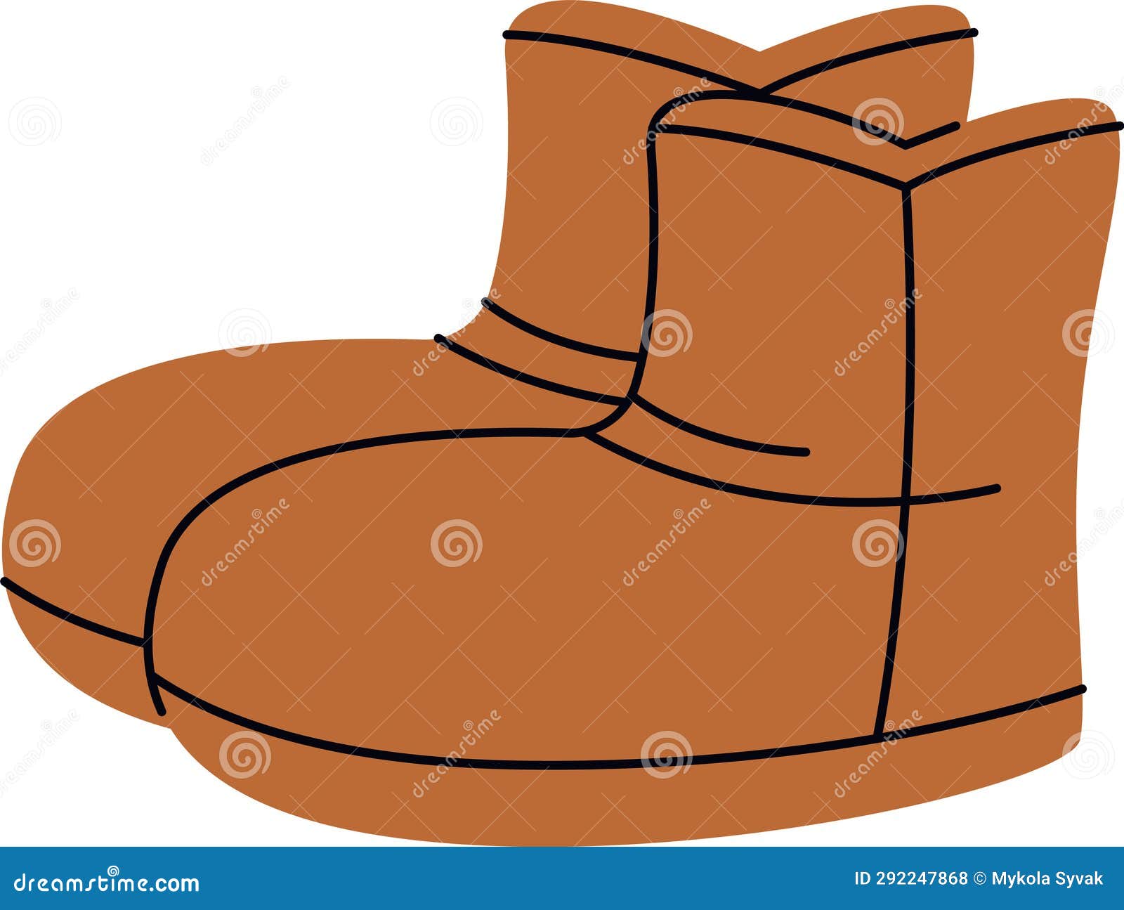 Ugg Winter Boots stock vector. Illustration of shoe - 292247868