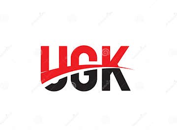 UGK Letter Initial Logo Design Vector Illustration Stock Photo - Image ...
