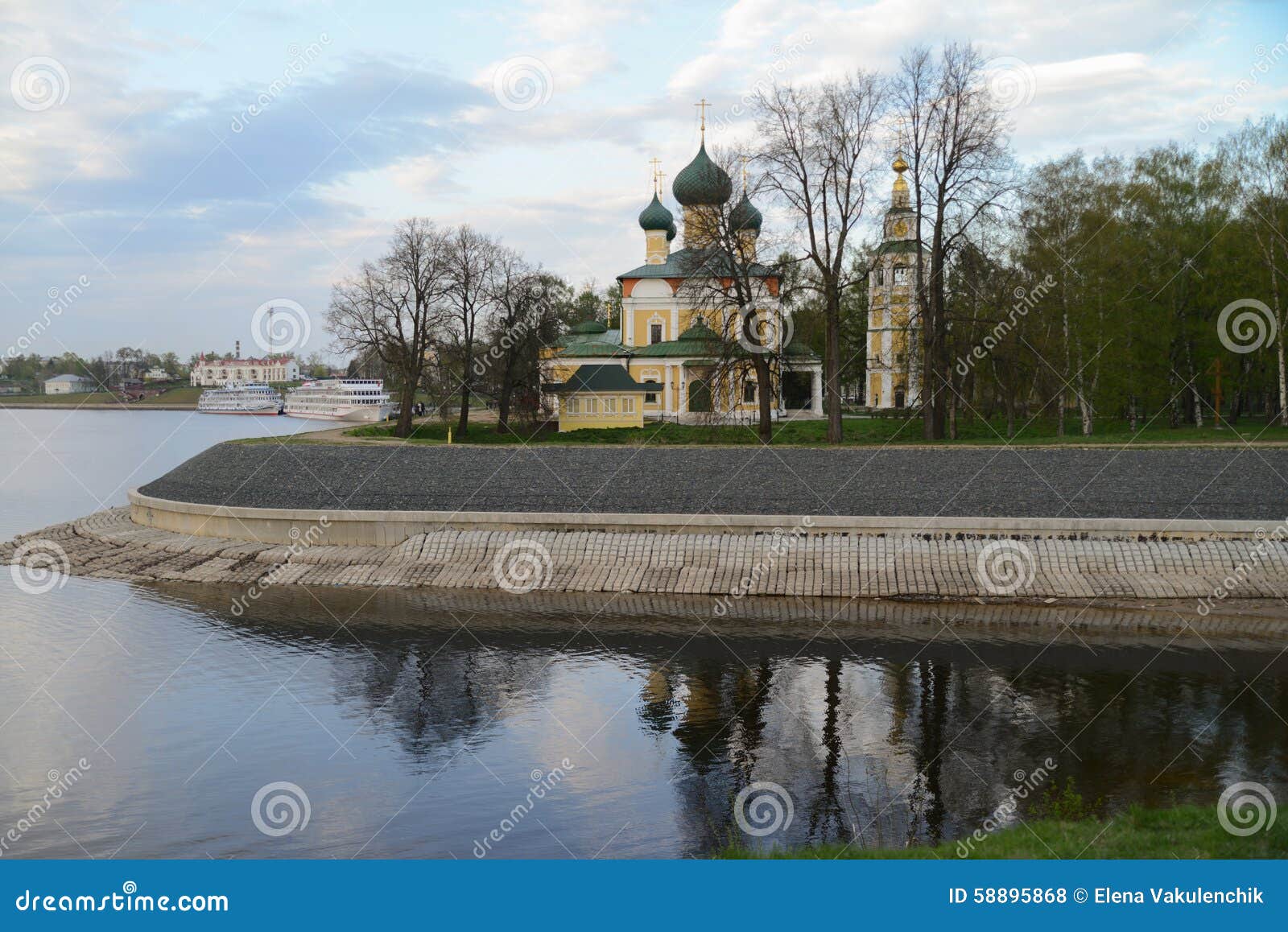 Uglich, Russian city stock photo. Image of landmark, place - 58895868