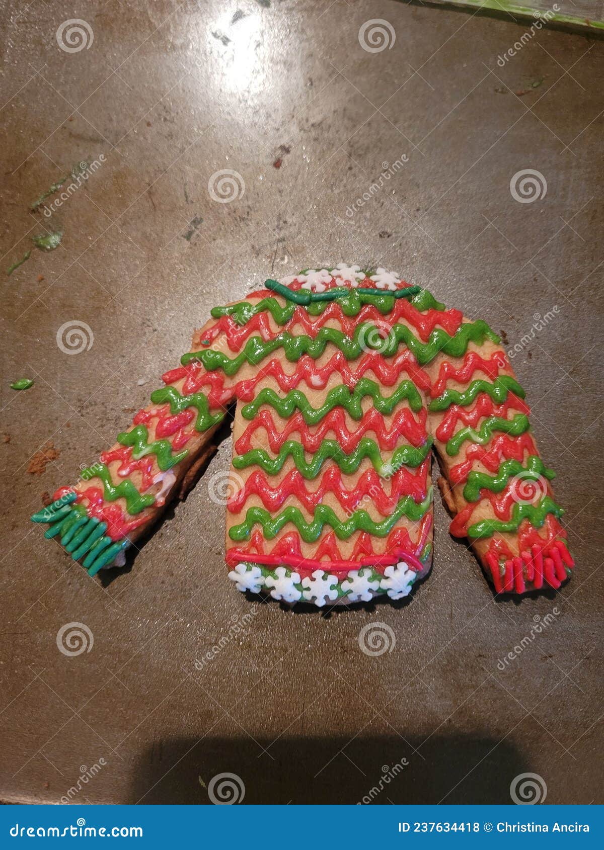 Ugly Cookie With Cartoon Heroes Rick And Morty And Christmas ...