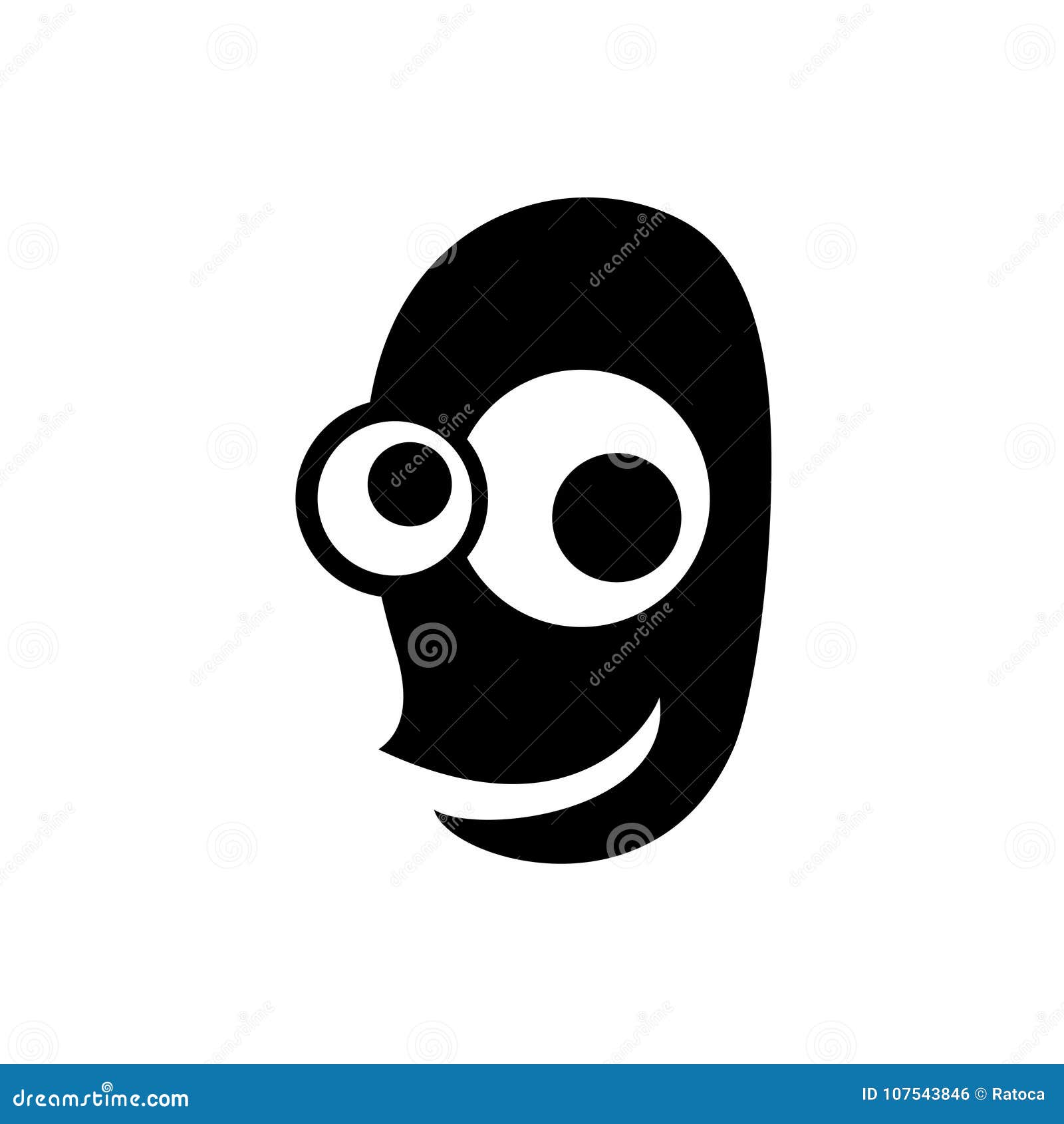 Ugly face illustration stock vector. Illustration of vector - 107543846