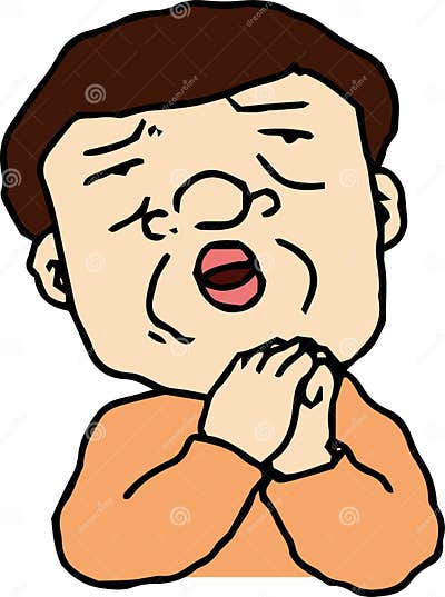 Ugly Fat Man Poses And Facial Expressions Stock Illustration