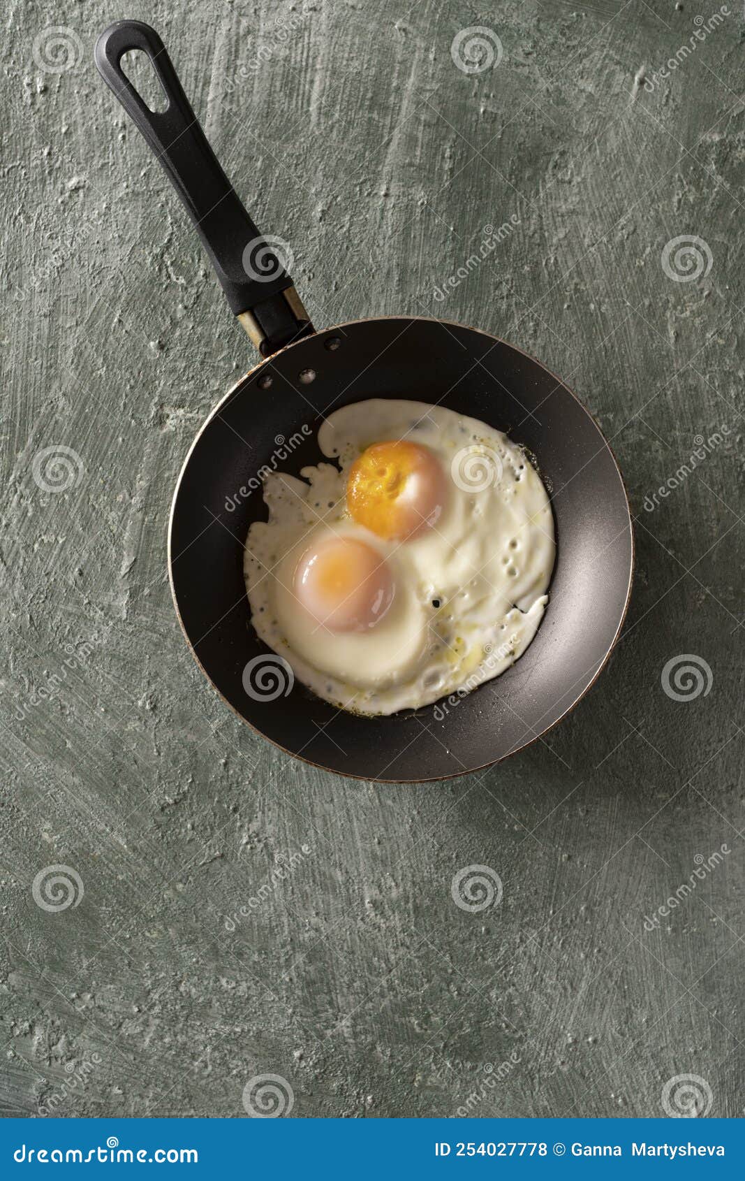 Ugly Fried Eggs in a Frying Pan, Stock Photo - Image of gourmet, food ...