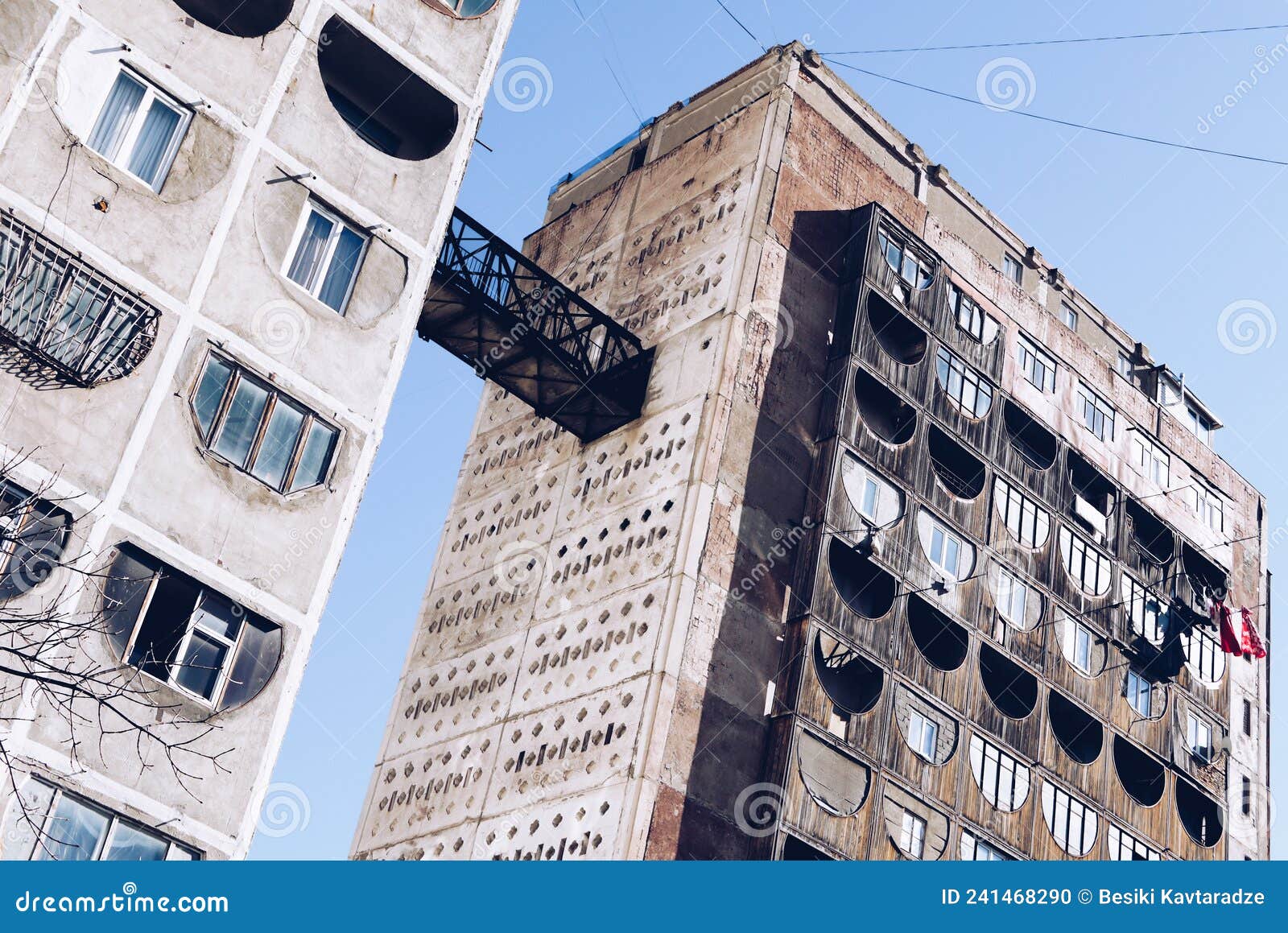 Ugly Multistory Block Bult in Soviet Times Stock Photo - Image of ...