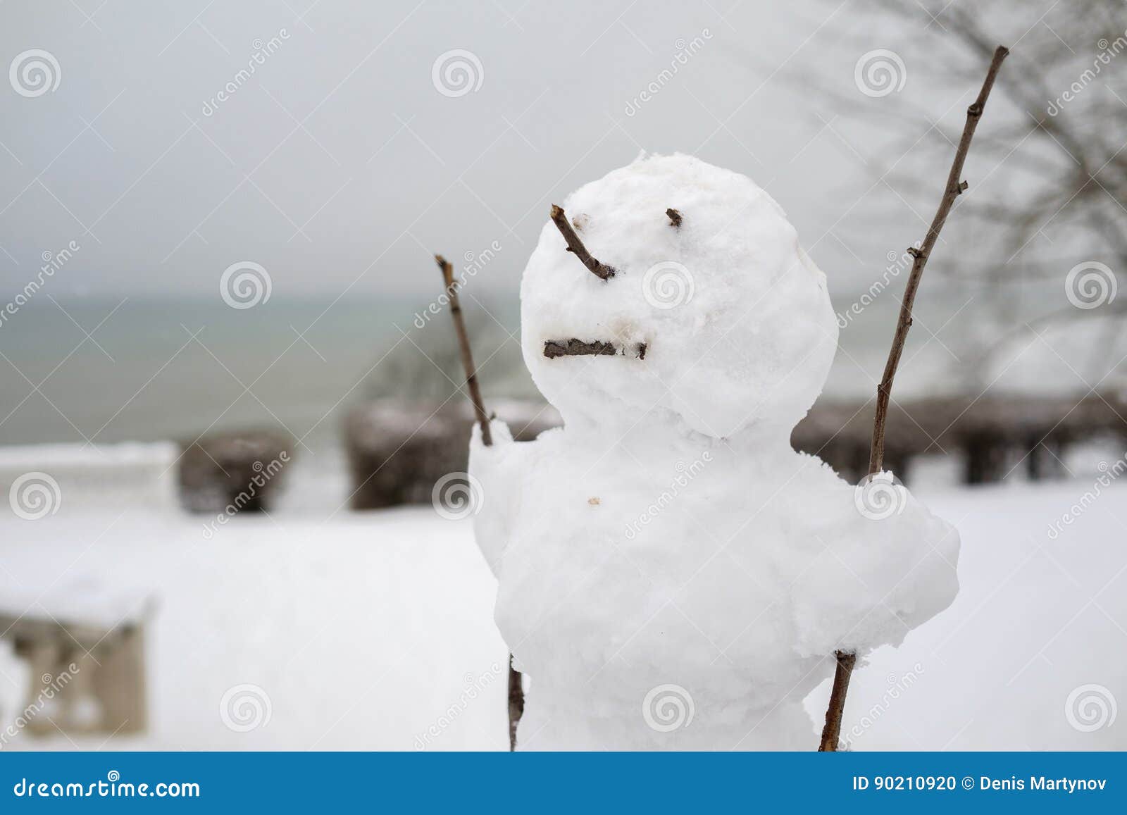 Ugly snowman stock photo. Image of december, outdoor - 90210920