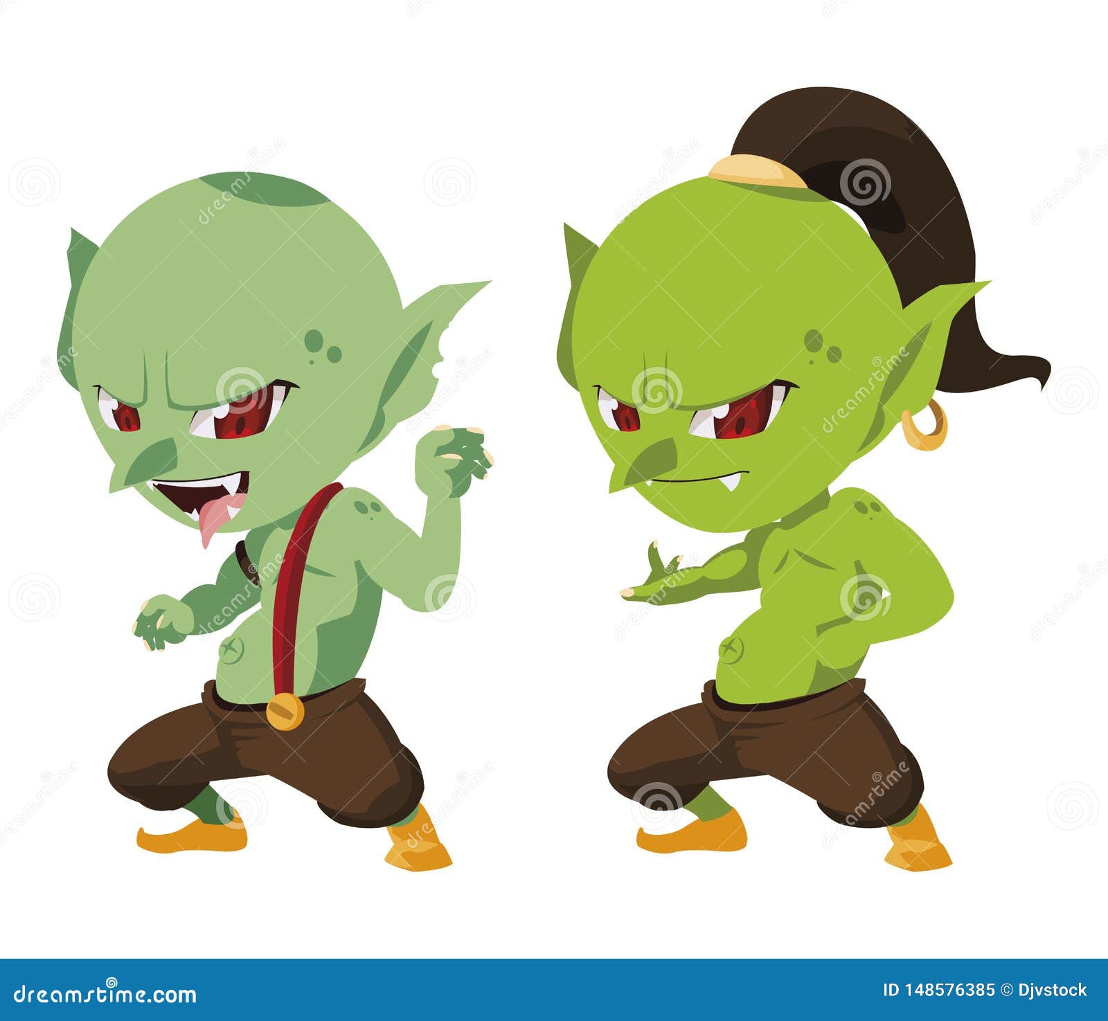 Ugly Trolls Magic Characters Stock Illustration - Illustration of ogres ...