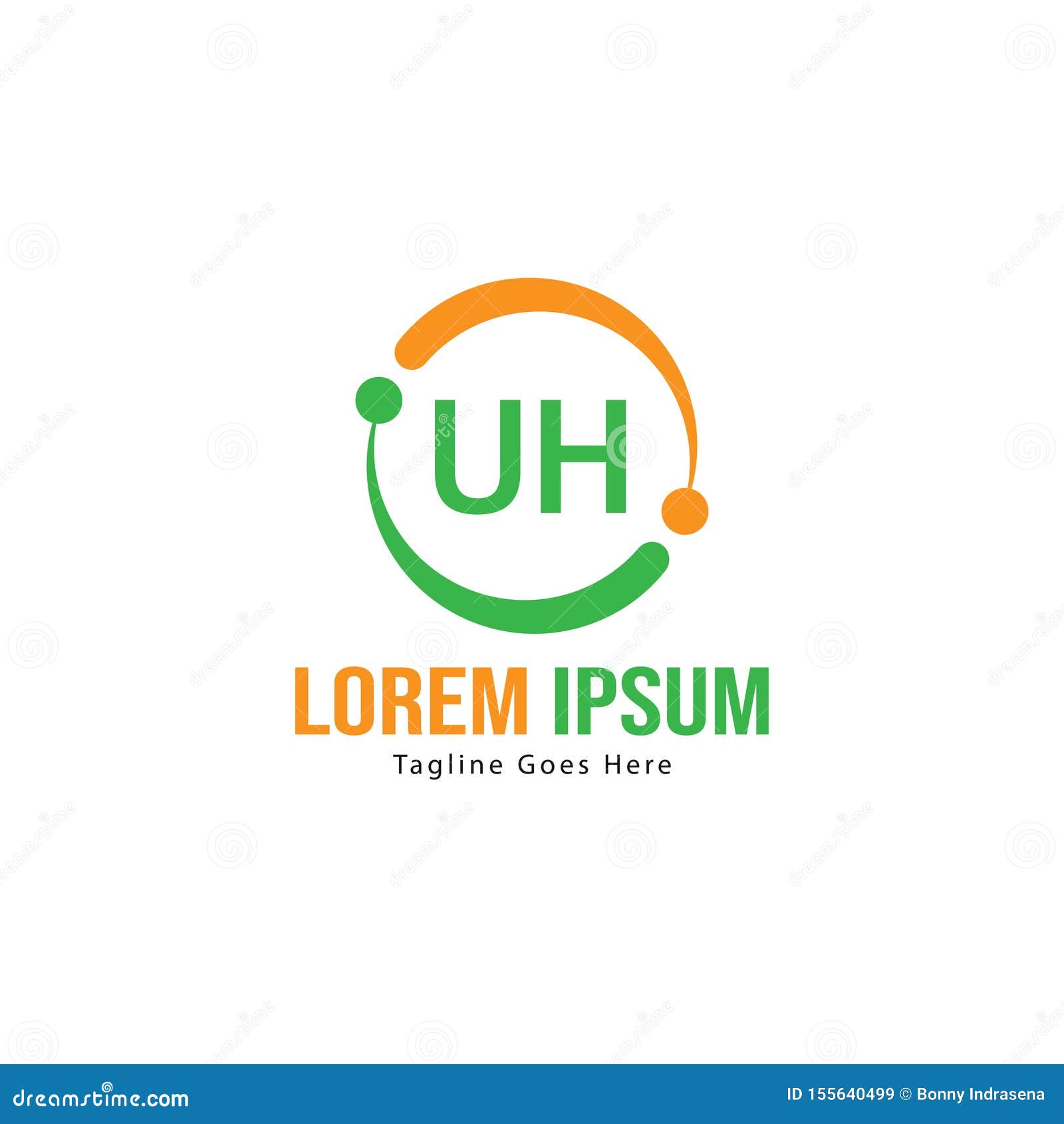 UH Letter Logo Design. Creative Modern UH Letters Icon Illustration ...