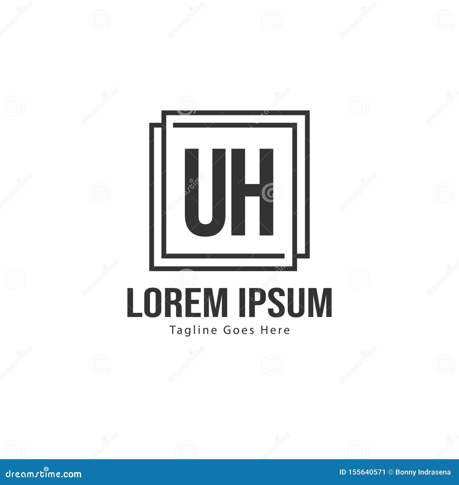 UH Letter Logo Design. Creative Modern UH Letters Icon Illustration ...