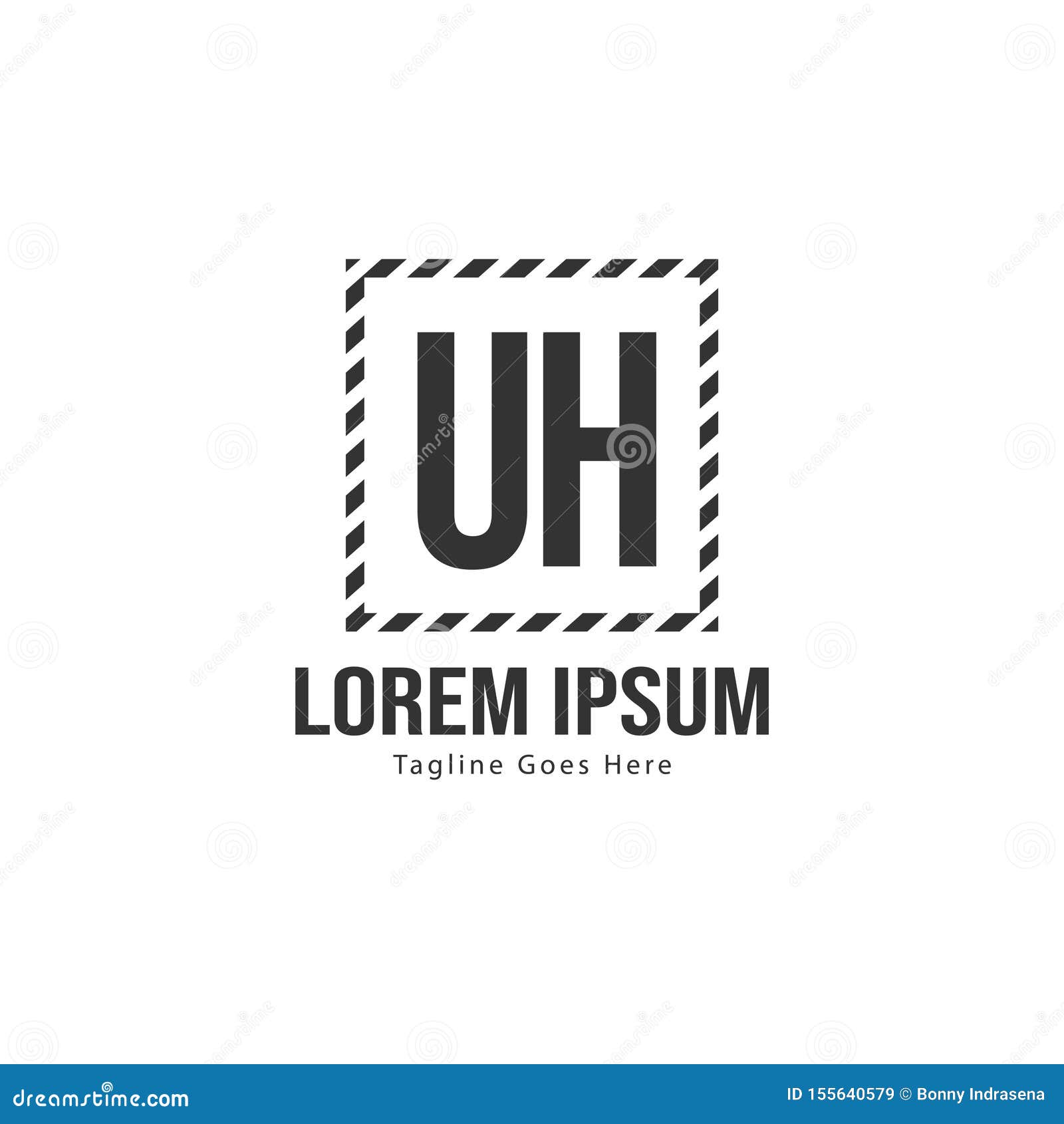 UH Letter Logo Design. Creative Modern UH Letters Icon Illustration ...