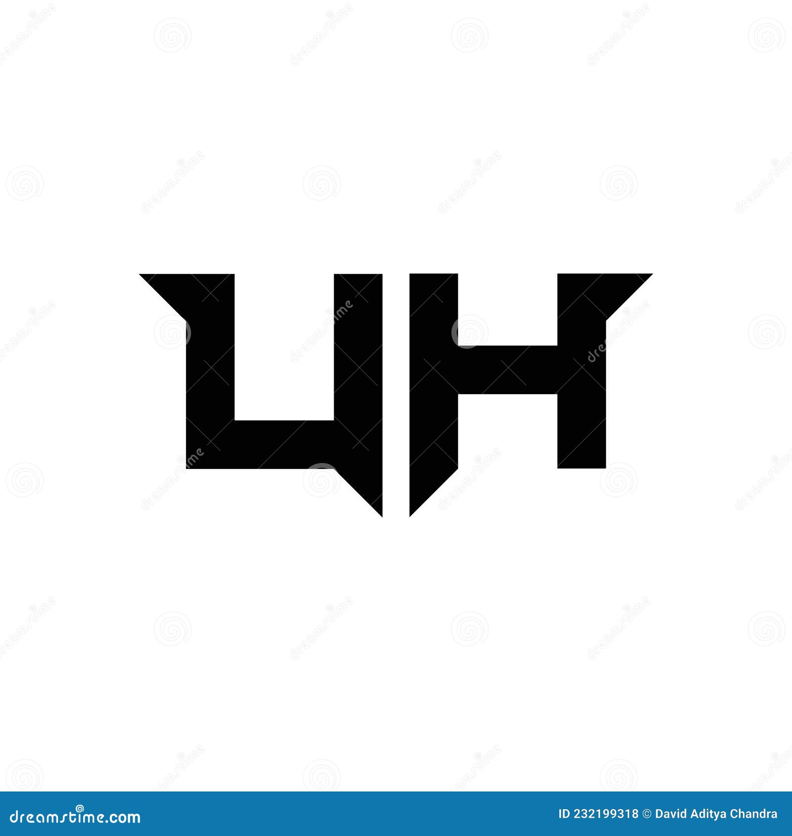 UH Logo Monogram Design Template Stock Vector - Illustration of logo ...