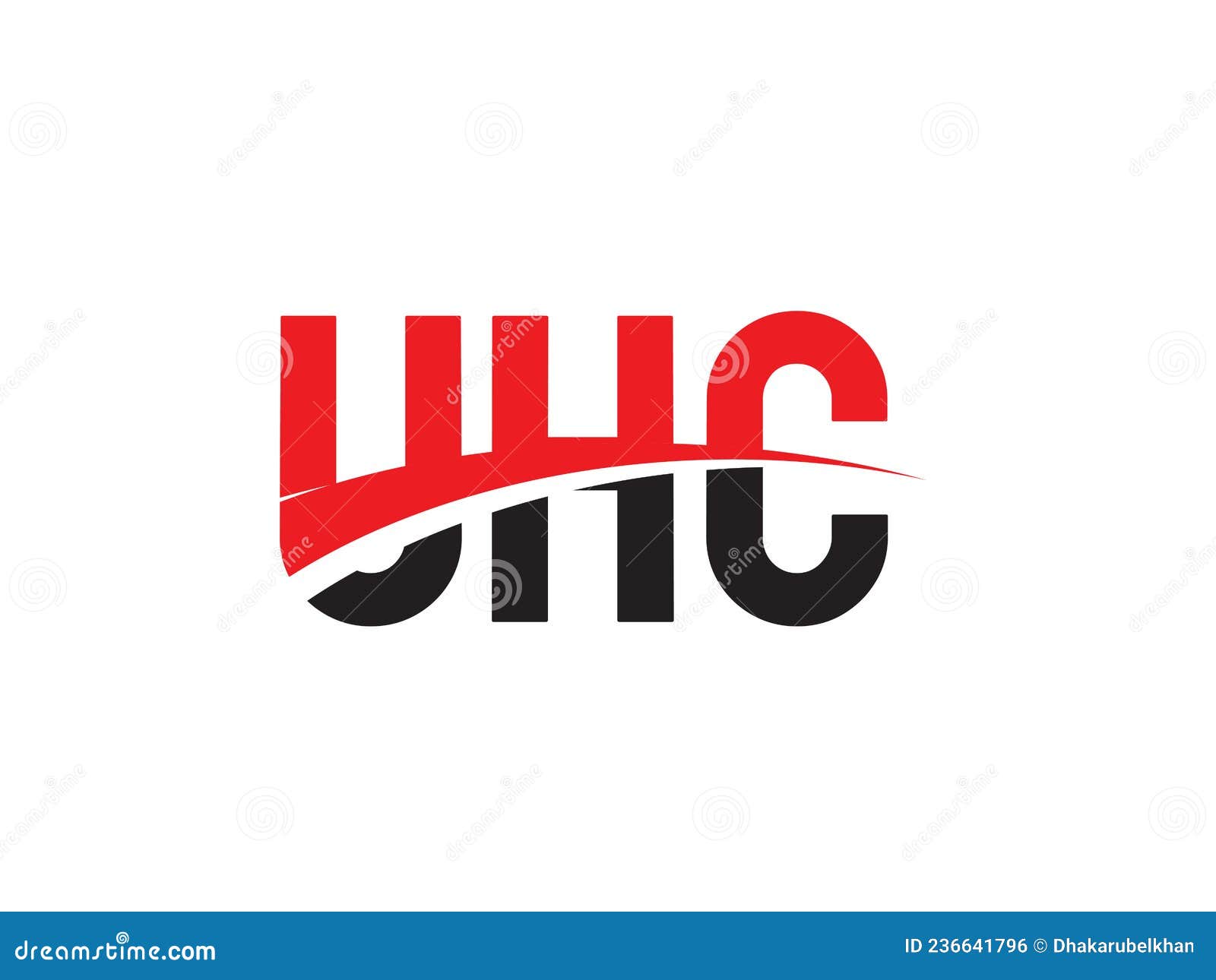 UHC Letter Initial Logo Design Vector Illustration Stock Vector ...