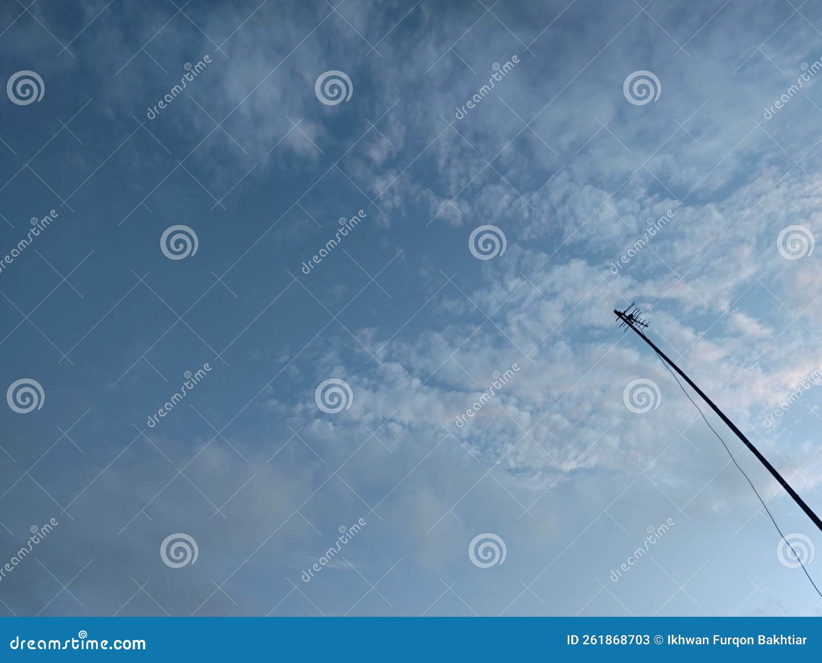 UHF Antenna Flying To the Sky Stock Image - Image of flying, antena ...