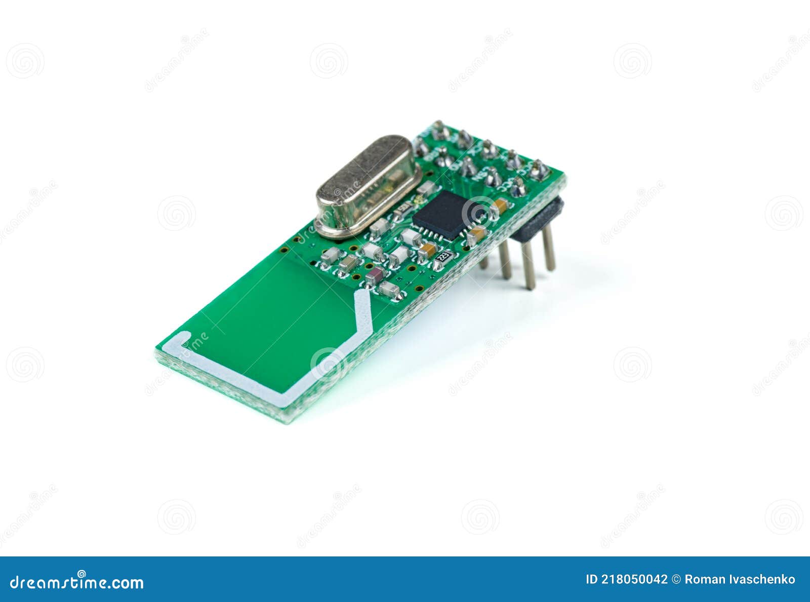 UHF Radio Transmitter Module Isolated on White Stock Photo - Image of ...