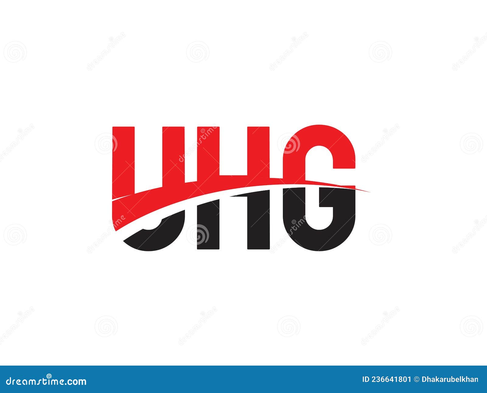 UHG Letter Initial Logo Design Vector Illustration Stock Vector ...