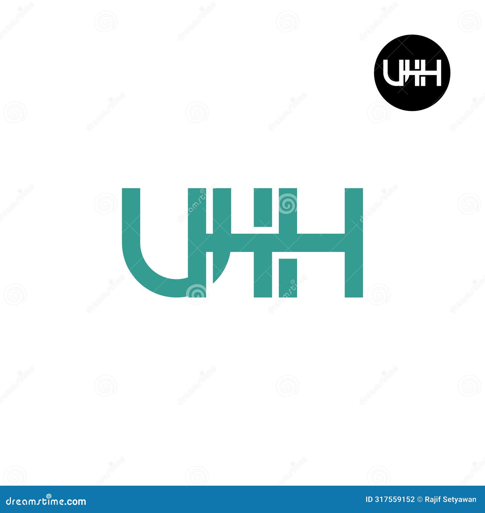 UHH Logo Letter Monogram Design Stock Vector - Illustration of initial ...