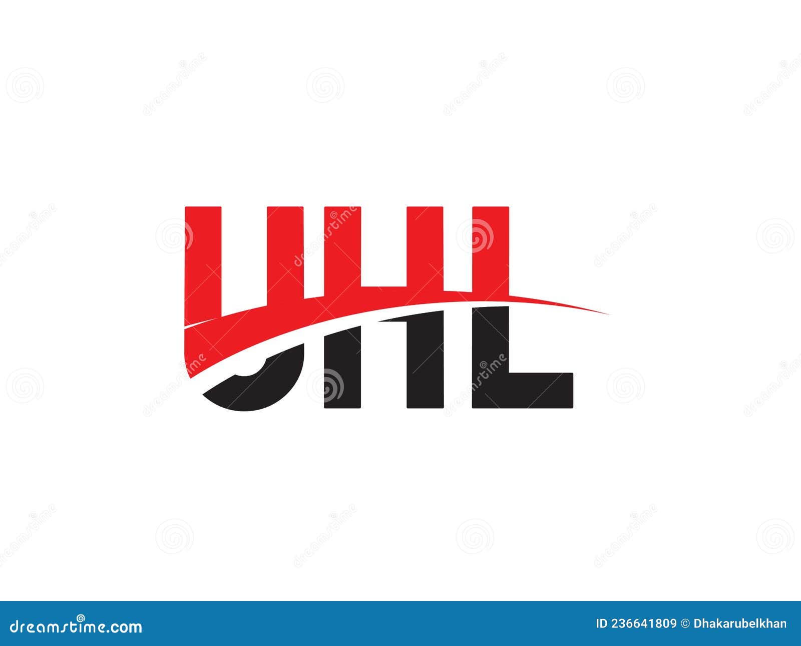 UHL Letter Initial Logo Design Vector Illustration Stock Vector ...