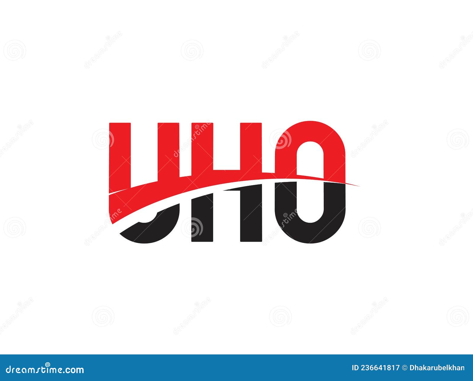 UHO Letter Initial Logo Design Vector Illustration Stock Vector ...