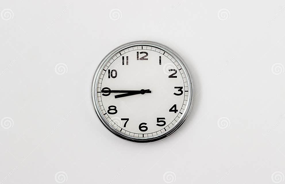 Uhr8:45 stockfoto. Bild von zweitens, messen, minute - 102068820