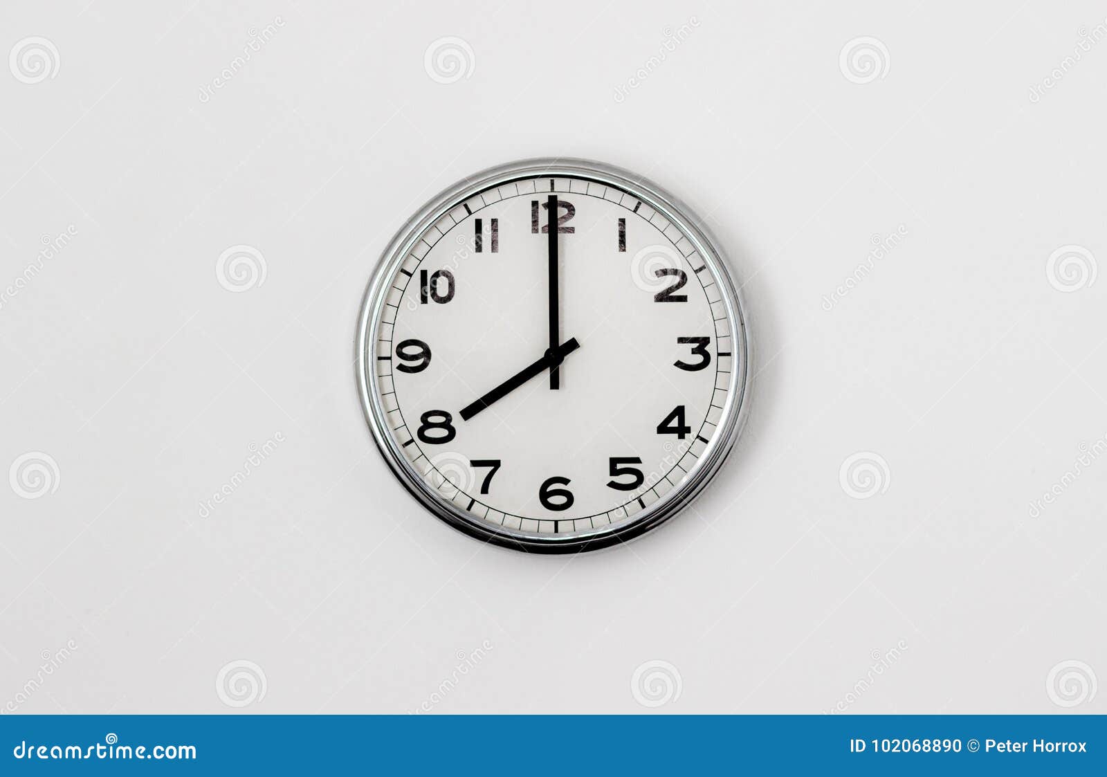 Uhr8:00 stockfoto. Bild von büro, zeichen, viertel, form - 102068890